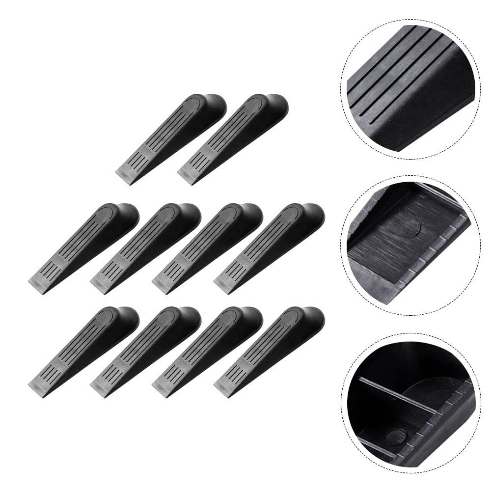 OATIPHO 15Pcs Door Stoppers for Home Black PP Material Prevents ...
