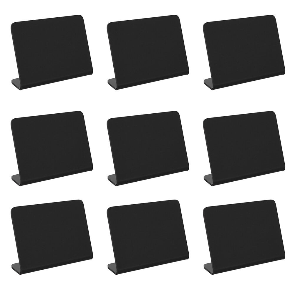MUSEYA 15Set Mini Chalkboard Table Tent Signs Black Acrylic Reusable ...
