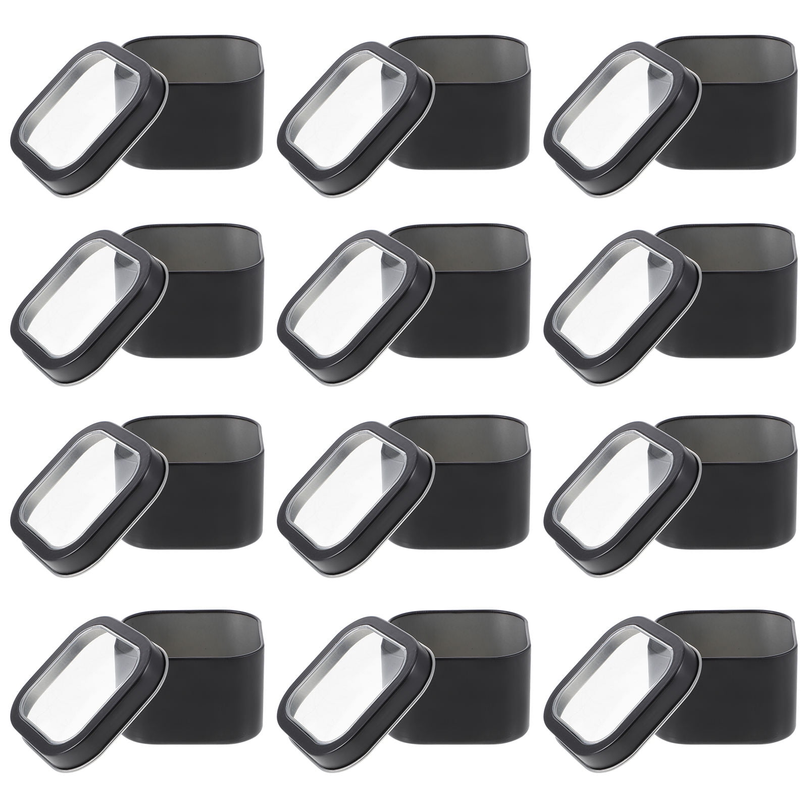 MUSEYA 15Set Square Tin Containers for present Packaging and Storage ...