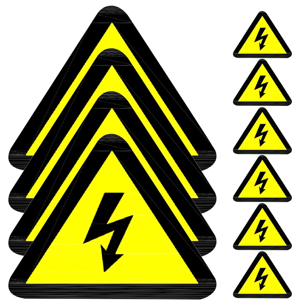 MUSEYA 15pcs Electric Shock Stickers for Warning Labels Adhesive for ...