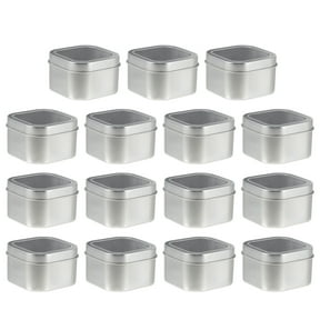Small Metal Tins for Storage and Packaging in Multiple Styles