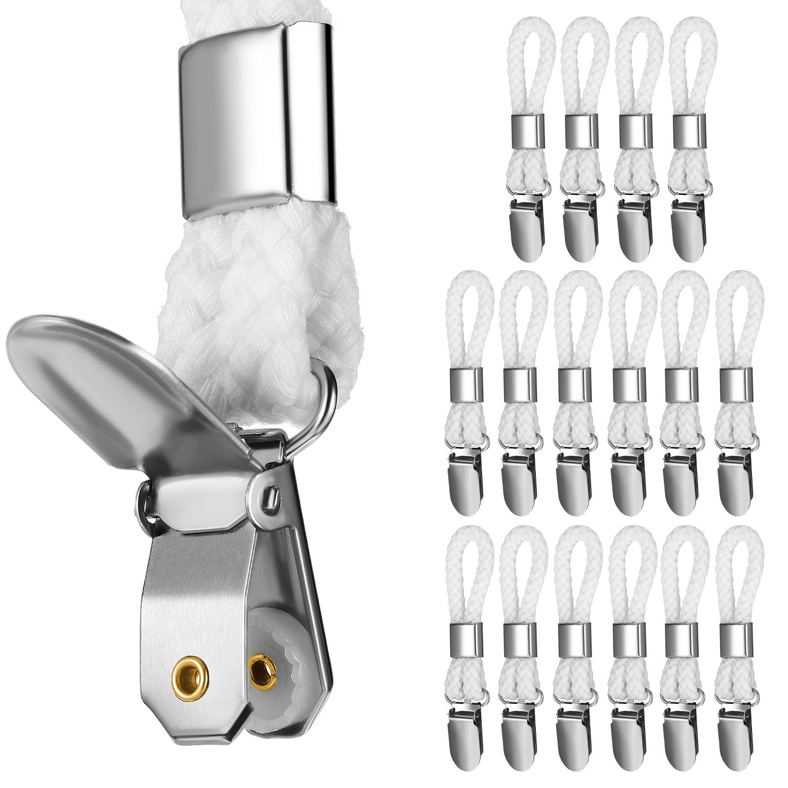 MUSEYA 16Pcs Towel Clips for Bathroom with Corn Pattern and - Metal for ...