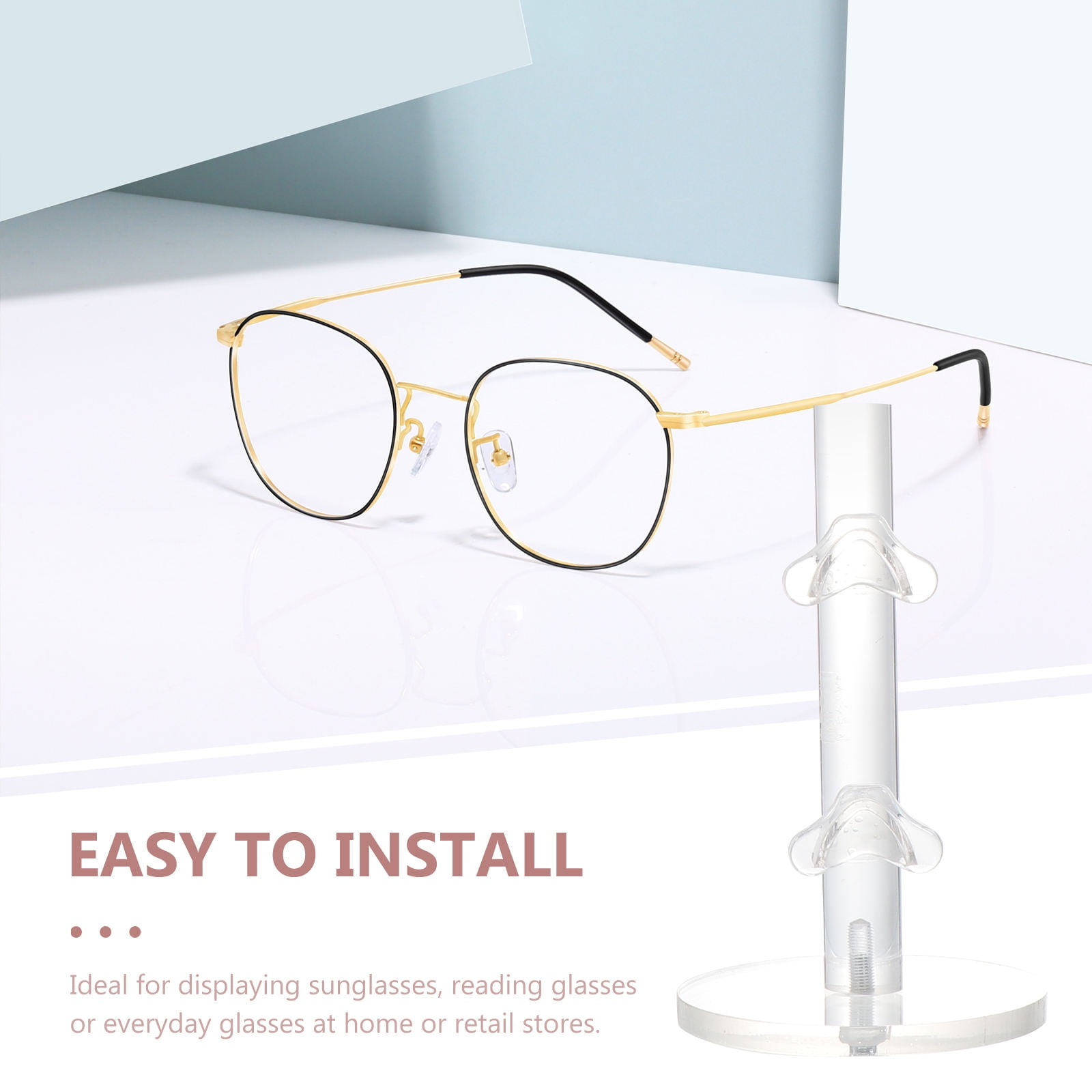 MUSEYA 1Pack 5.8X3.3X3.3in Acrylic Eyeglass Storage Rack For Home Use ...