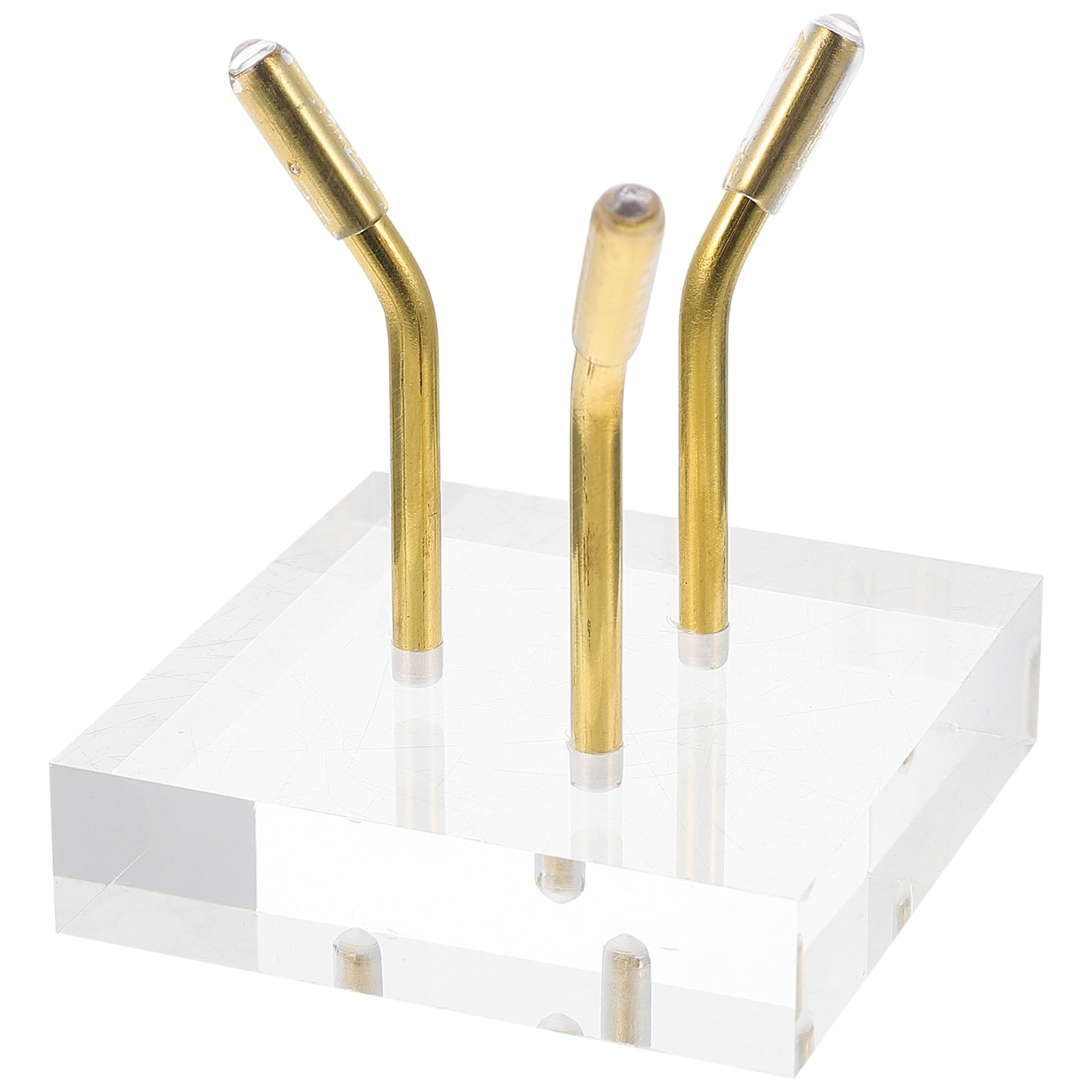 MUSEYA 1Pack Three-Pillar Crystal Stand Acrylic Mineral Display Stand ...