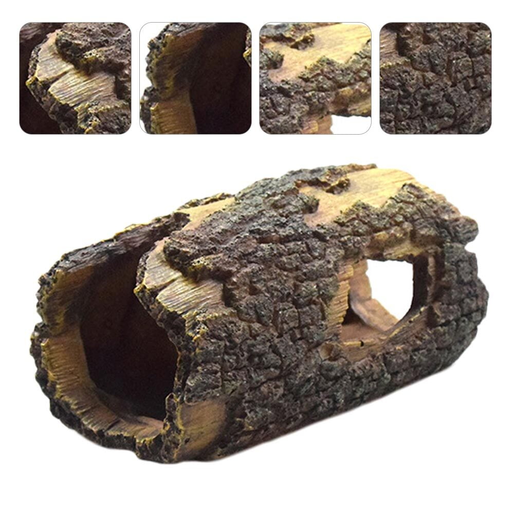MUSEYA 1Pc Shrimp Hideout Cave Breeding Hide Resin Coffee for Fish Tank ...