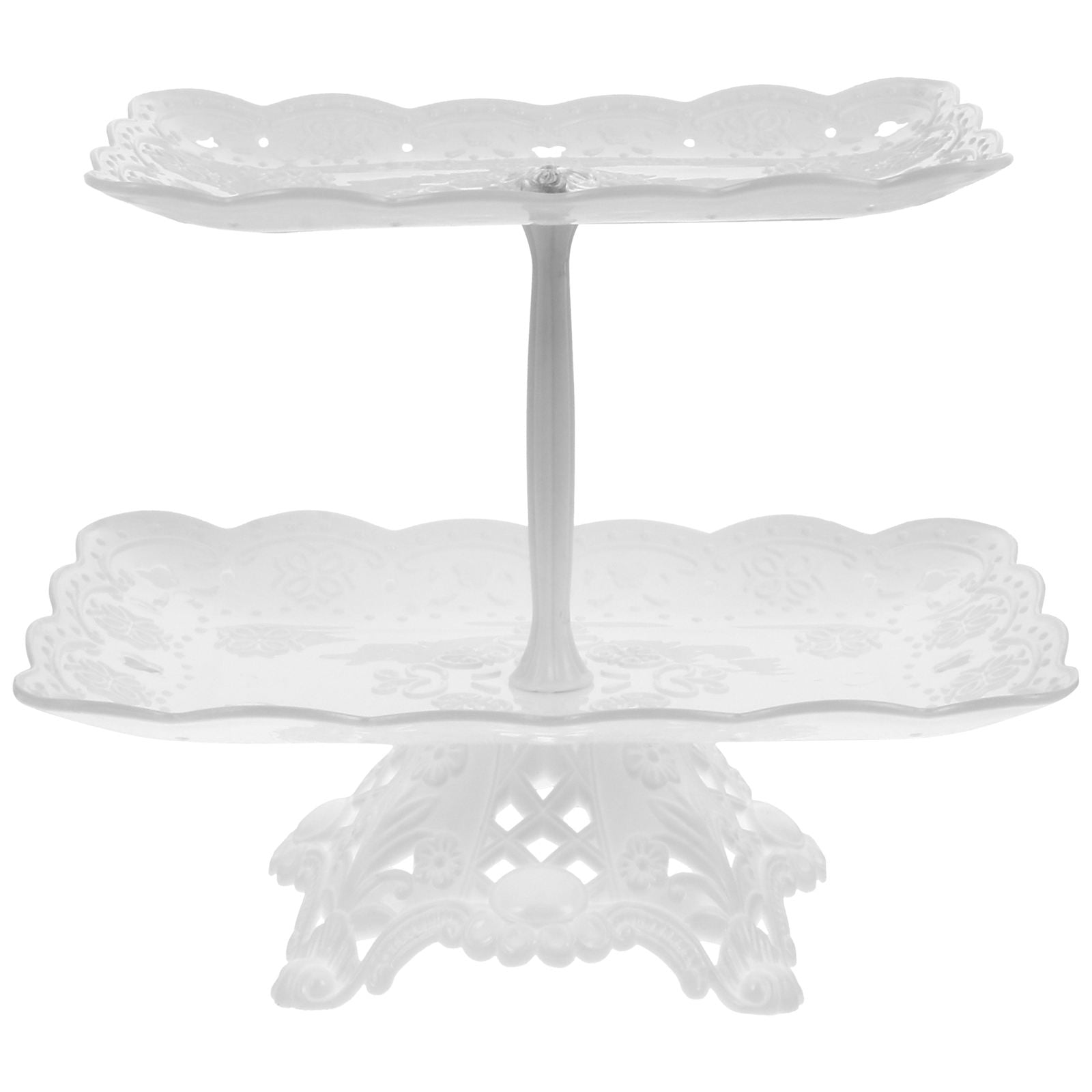 MUSEYA 1Set Cake Display Rack White PP Multi layered Storage for Bakery ...