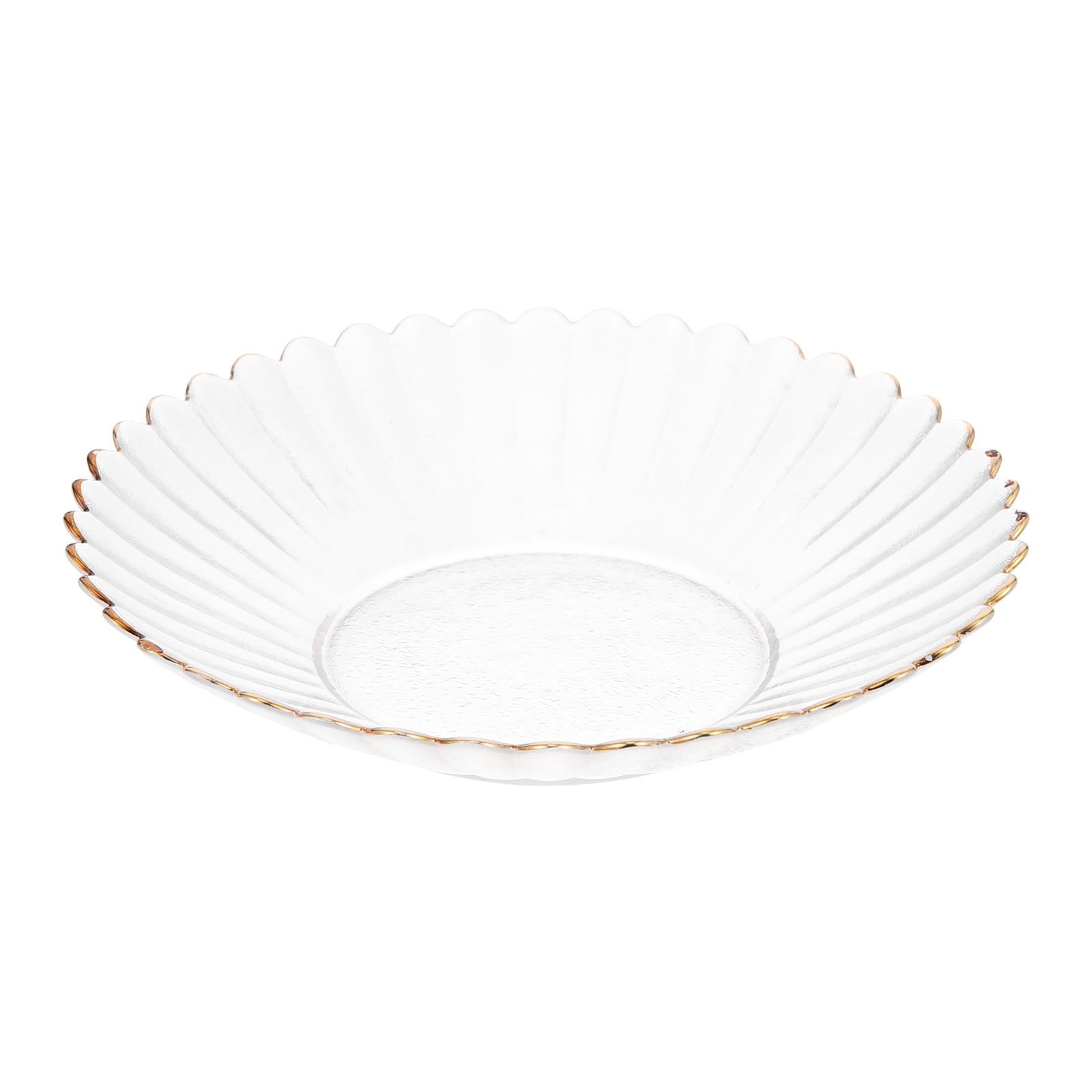 MUSEYA Round Serving Plate Glass Tray Nordic Design 1Pcs 7.66X7.66X1 ...