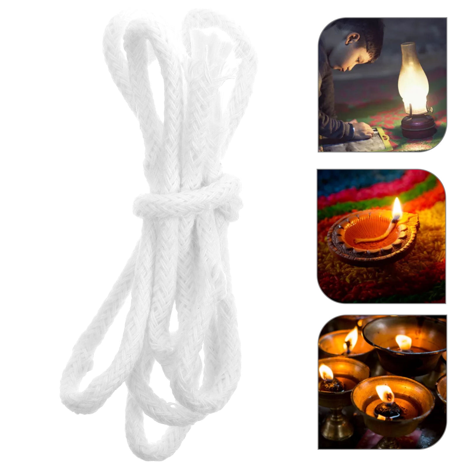 MUSEYA 1Set Kerosene Lamp Wick White Replacement with Oil Absorption ...
