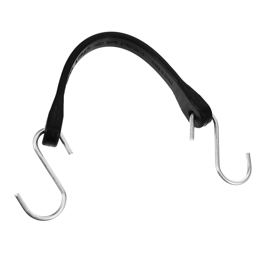 MUSEYA 1Set Rubber Tie Down Straps Black Heavy Duty Tarp Straps for ...