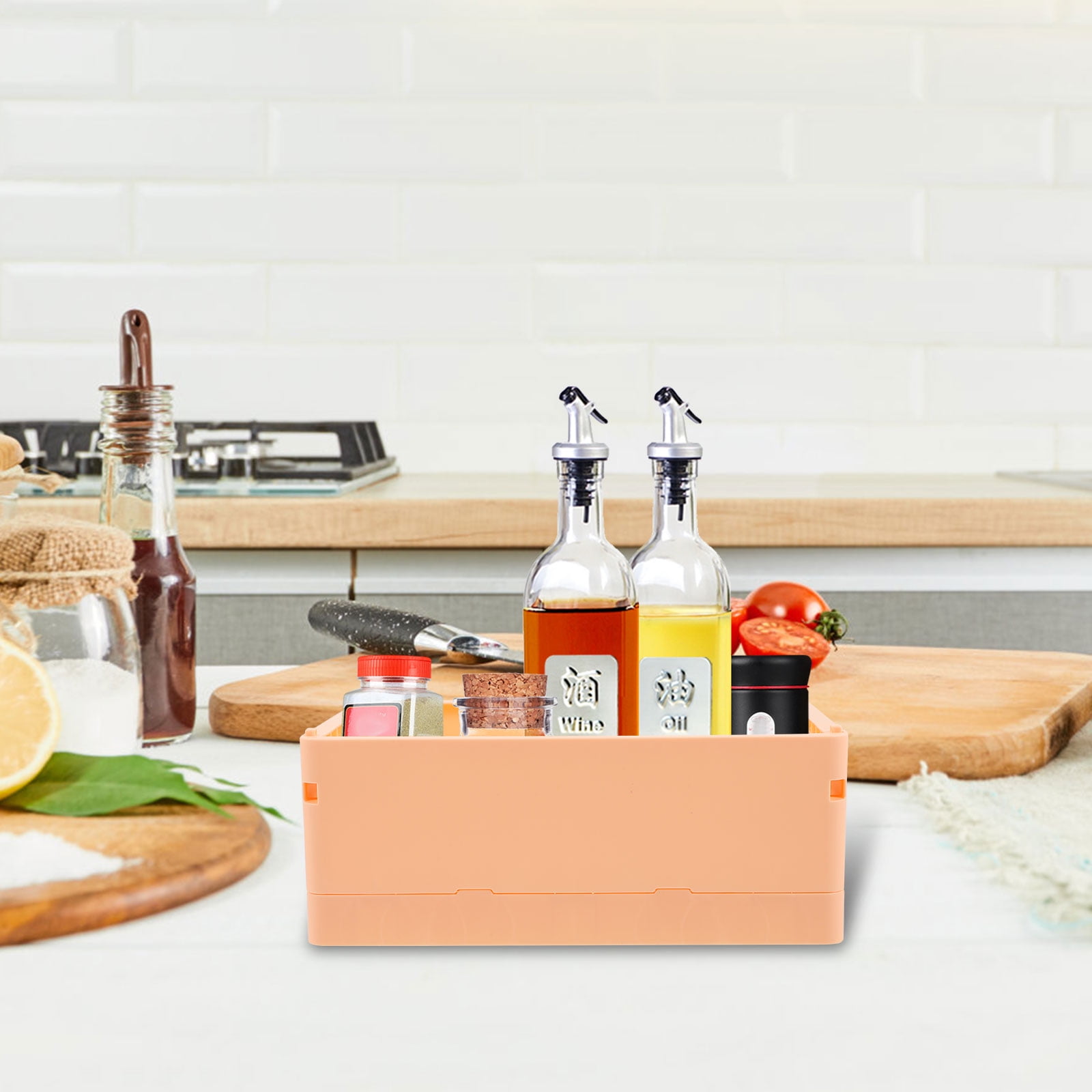 MUSEYA 1Set Storage Bins Collapsible Stackable Baskets for Dormitory ...