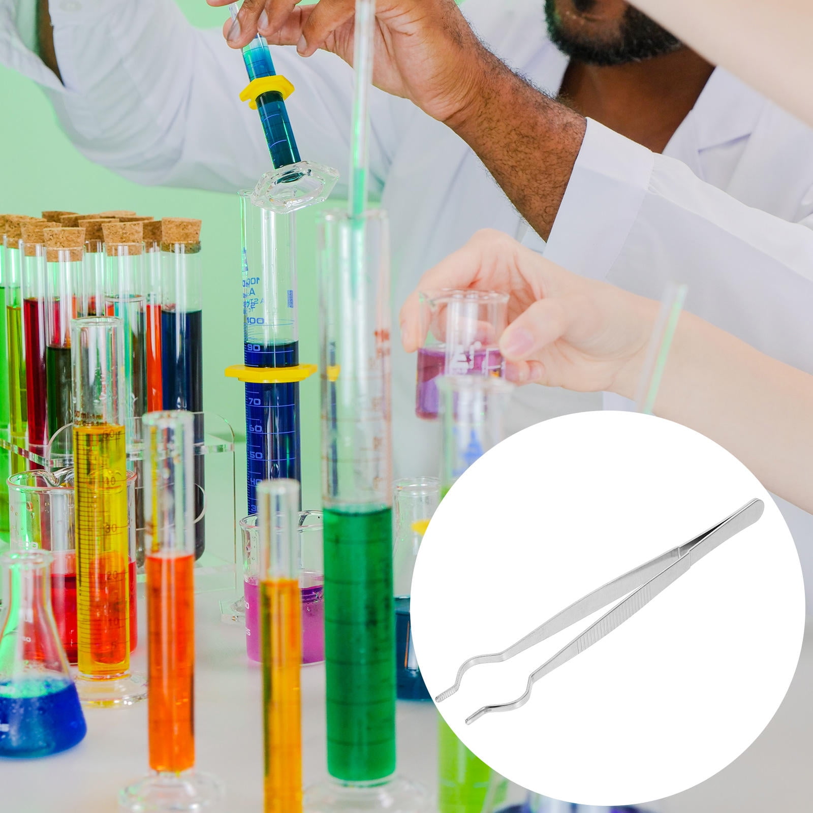 MUSEYA 1pc Test Tube Tweezer Nose Plier For Laboratory Use Holder Clamp ...