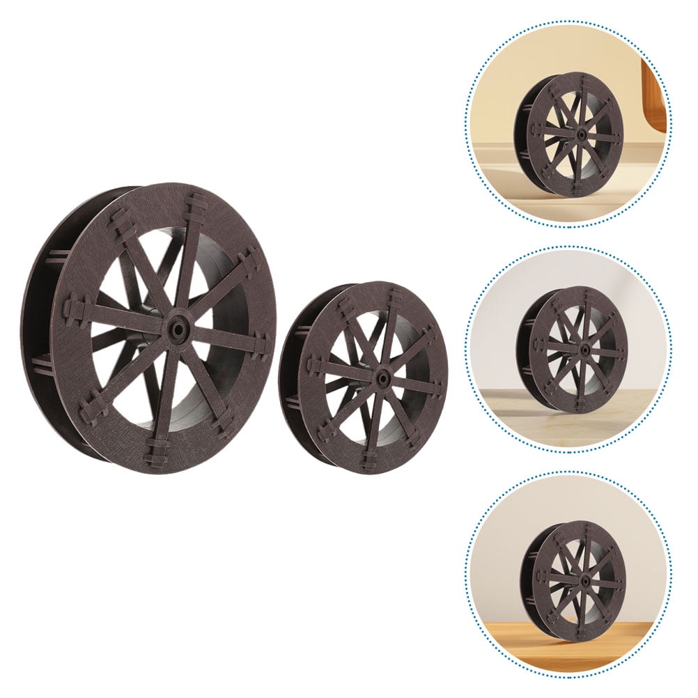 OATIPHO 2Pcs Lightweight Plastic Waterwheel Fountain for Office and ...
