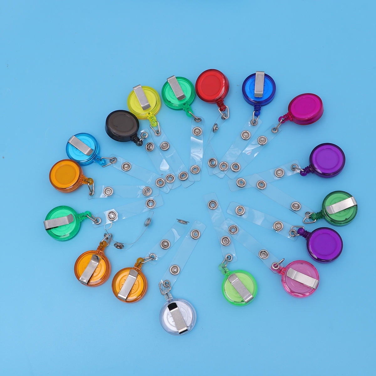 MUSEYA 20PCS Plastic Badge Holder for Hold Name Tags in Assorted Color ...