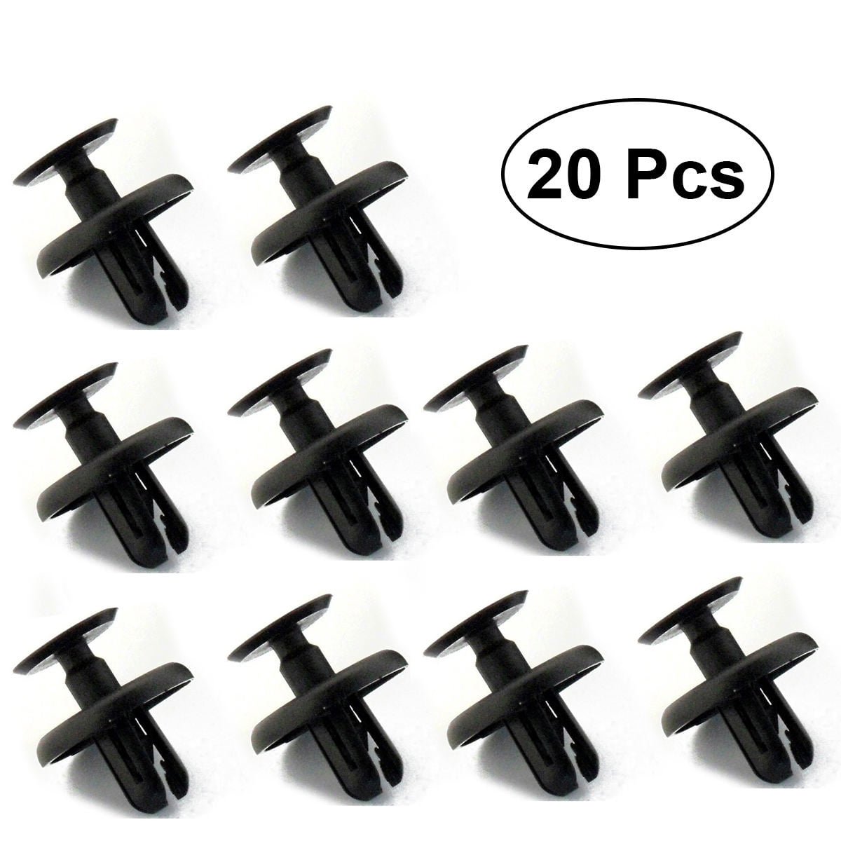 MUSEYA 20Pack Automotive Plastic Fasteners Black Car Retainer Clips ...