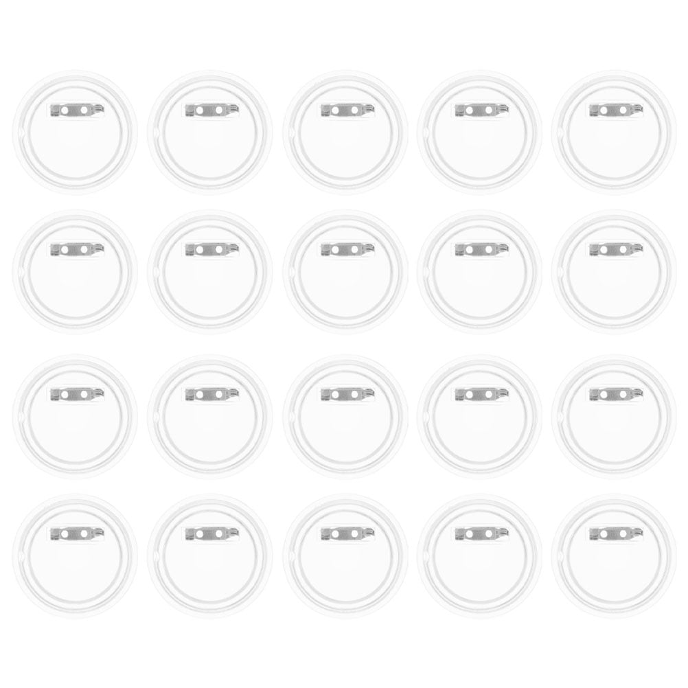 MUSEYA 20Pack Badge Buttons Transparent Acrylic Badge Making Materials ...