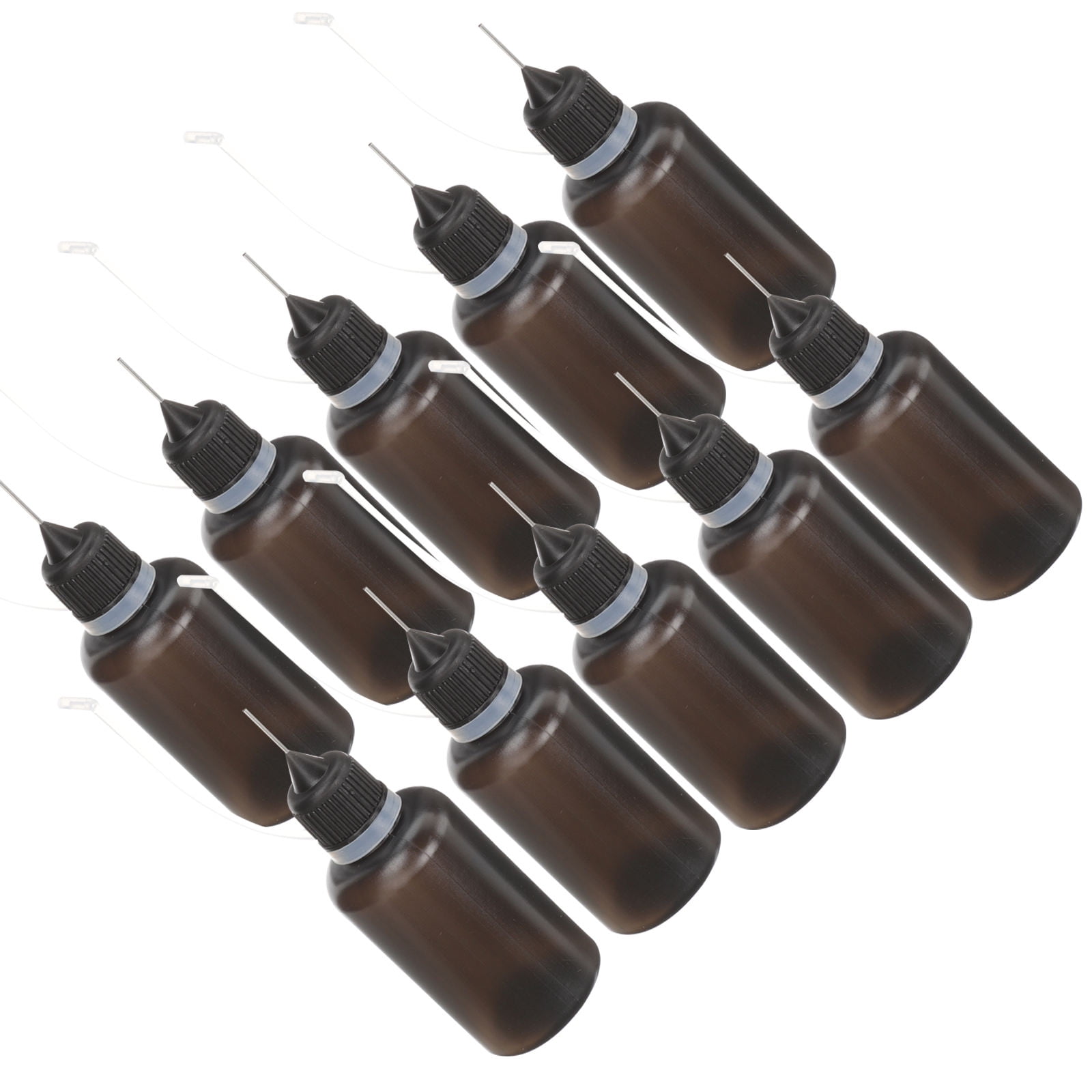 MUSEYA 20Pack Glue Container Plastic Bottle Black for Oil Storage ...