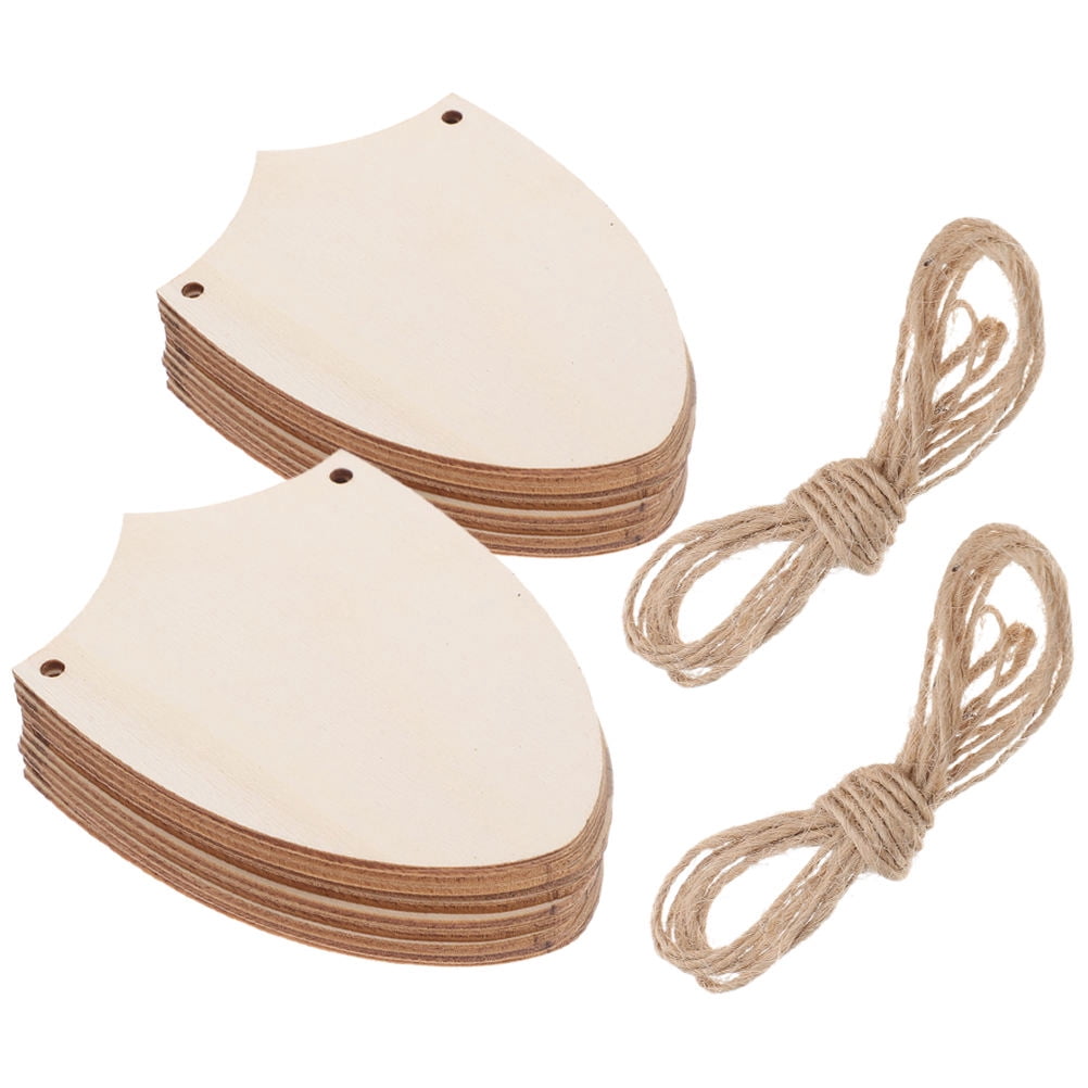 OATIPHO 20Pcs DIY Wooden Shields for Creative Fun and Decoration ...