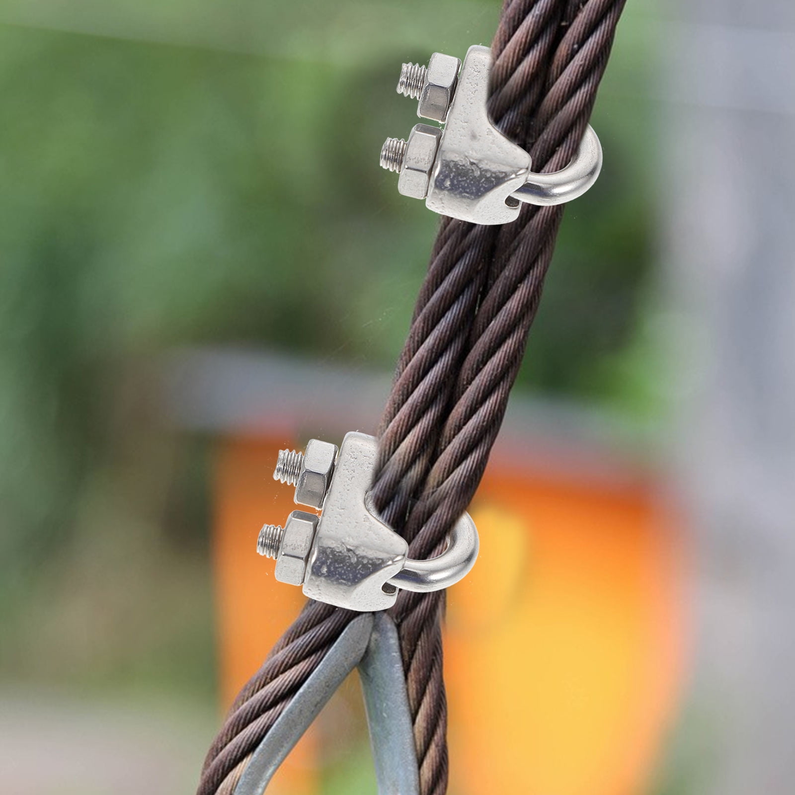 MUSEYA 24pcs Stainless Steel U Bolt Clamp Wire Rope Clamps for ...