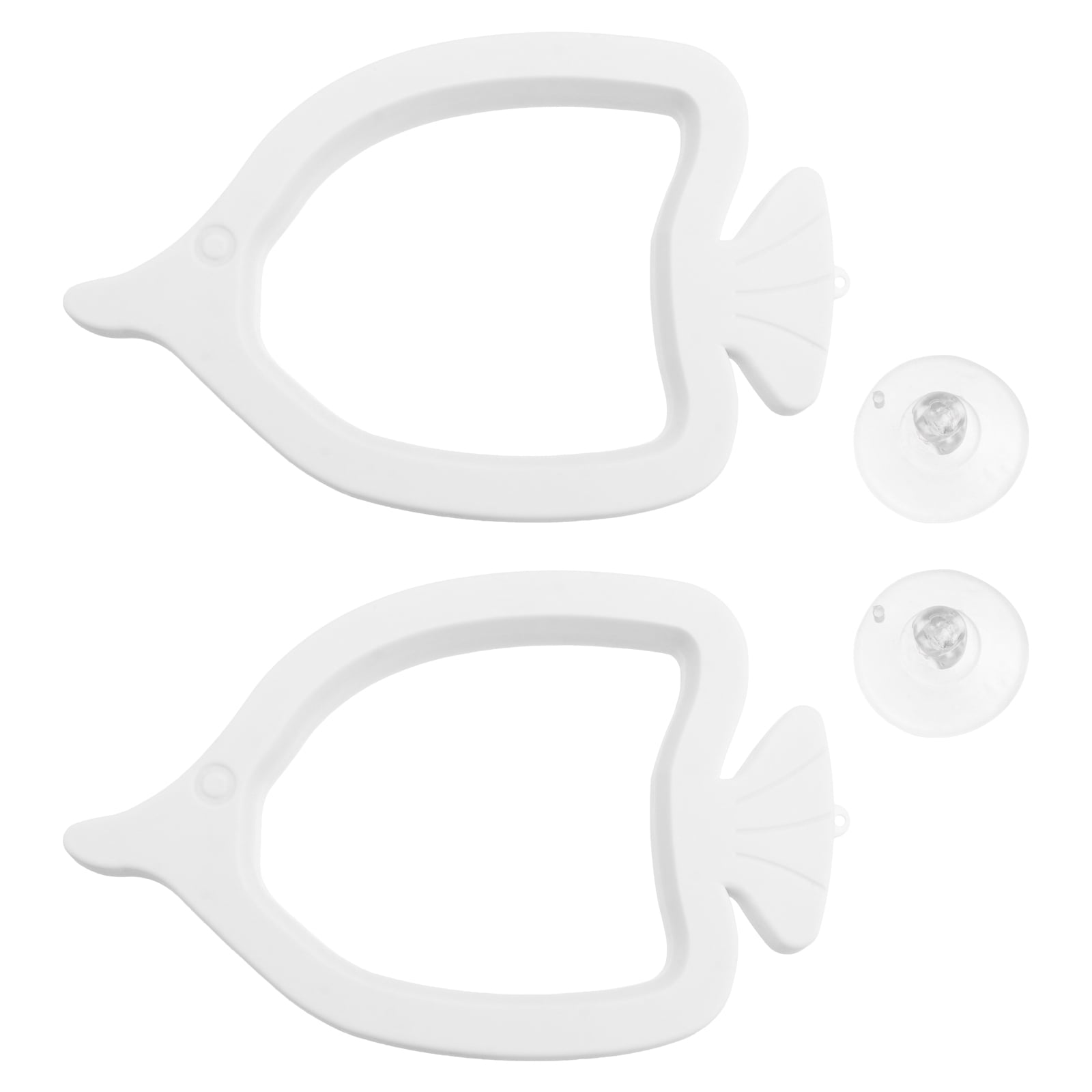 MUSEYA 2Pack Fish Feeding Rings Set White PVC Prevent Feed from ...