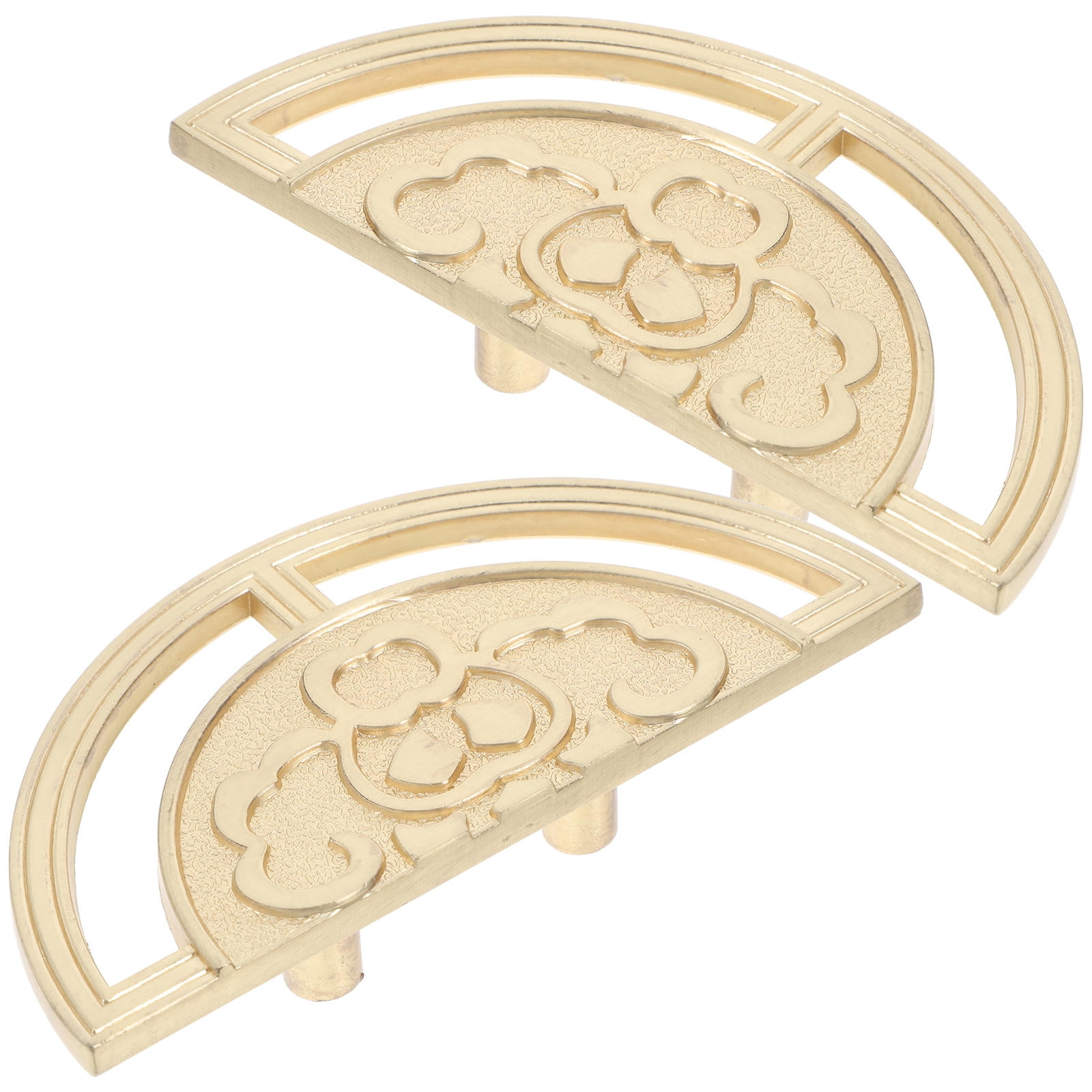 MUSEYA 2Pack Half Round Golden Bathroom Vanity Handles for Furniture ...