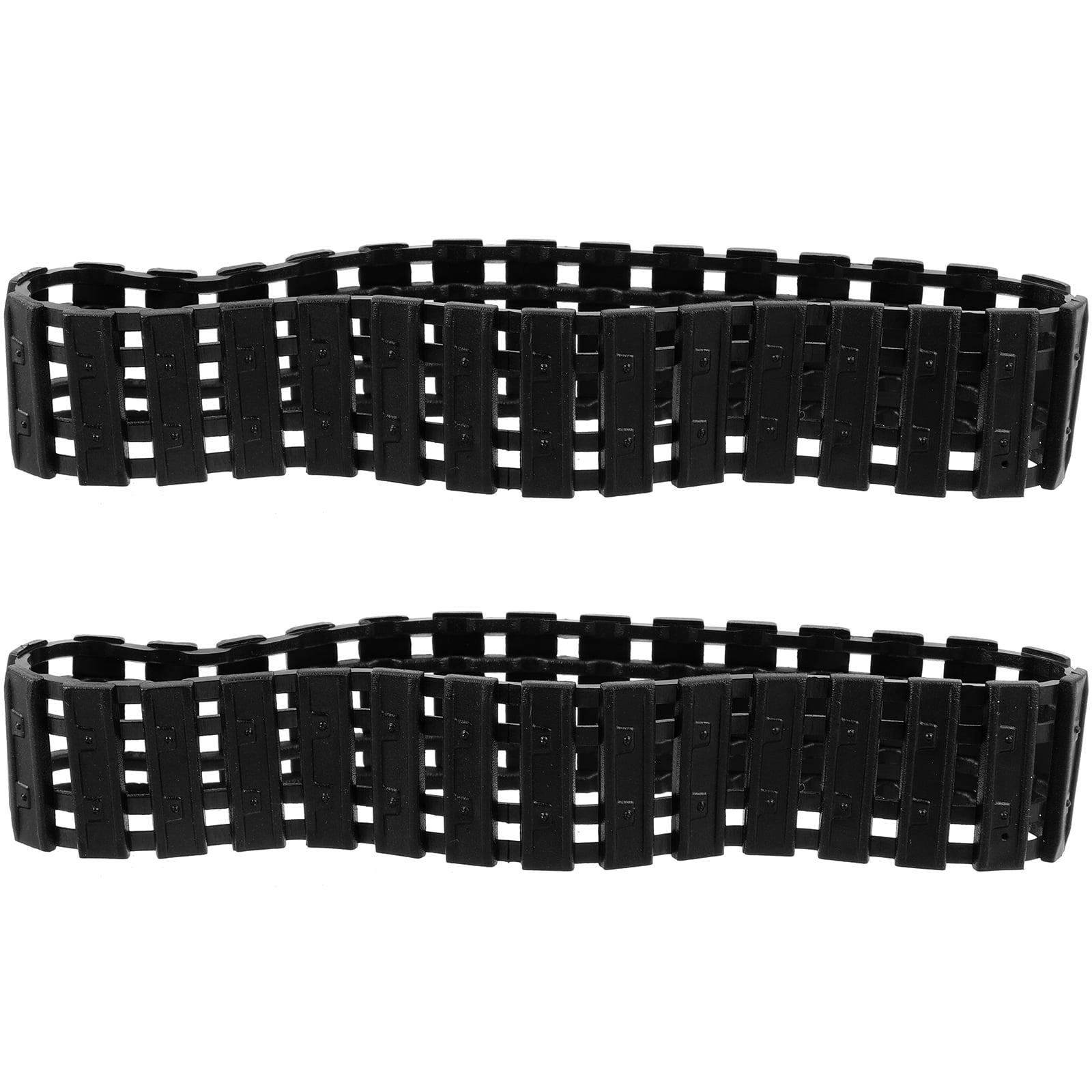 MUSEYA 2Pcs Plastic Diy Tank Track Black For Stability In Diy Projects ...