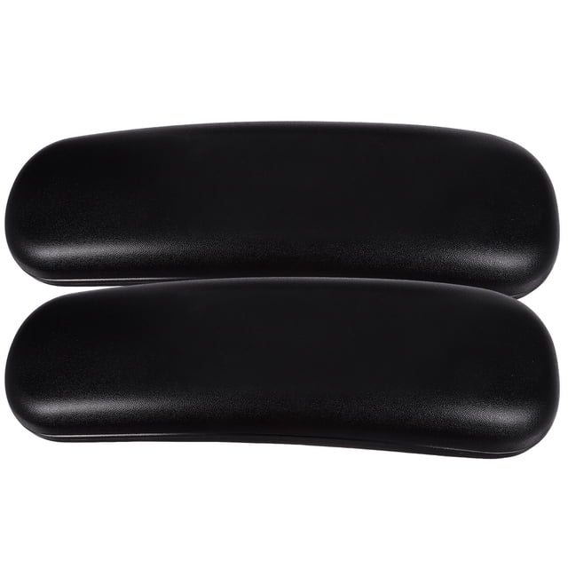MUSEYA 2Pcs Swivel Chair Arm Rest Replacement PU Prevent Injury Black ...