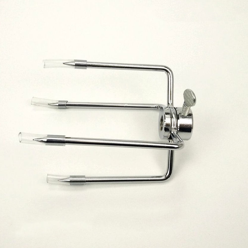 MUSEYA 2Pcs Silver Iron Bbq Meat Forks Rotisserie Forks for Outdoor ...
