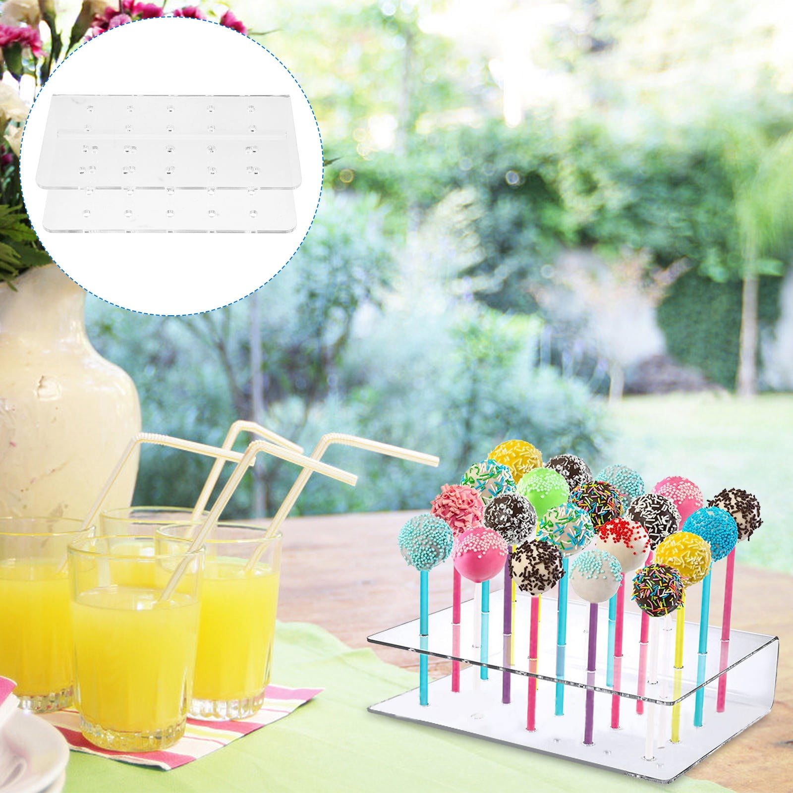 MUSEYA Dessert Display Stands Acrylic Lollipop Holders Transparent ...