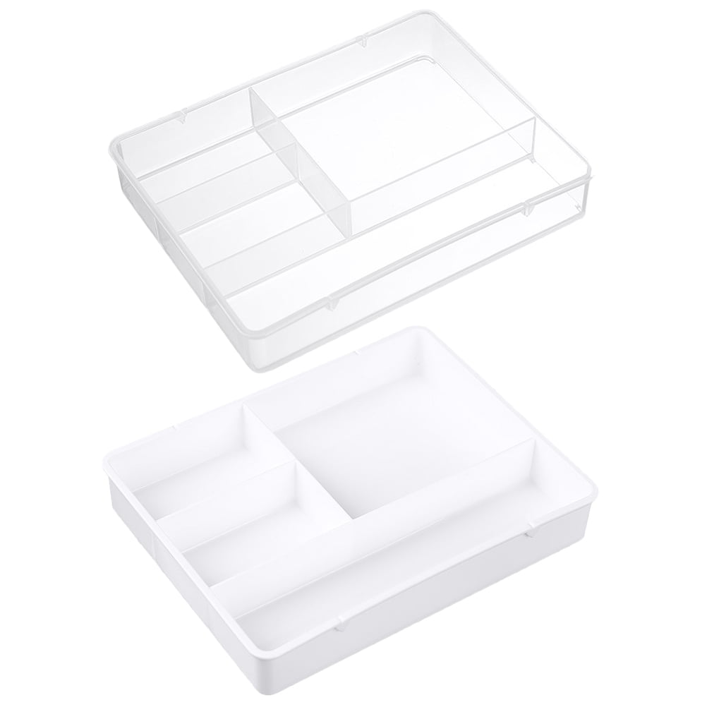OATIPHO 2Pcs Multi Compartment Table Organizer Assorted Color Storage ...