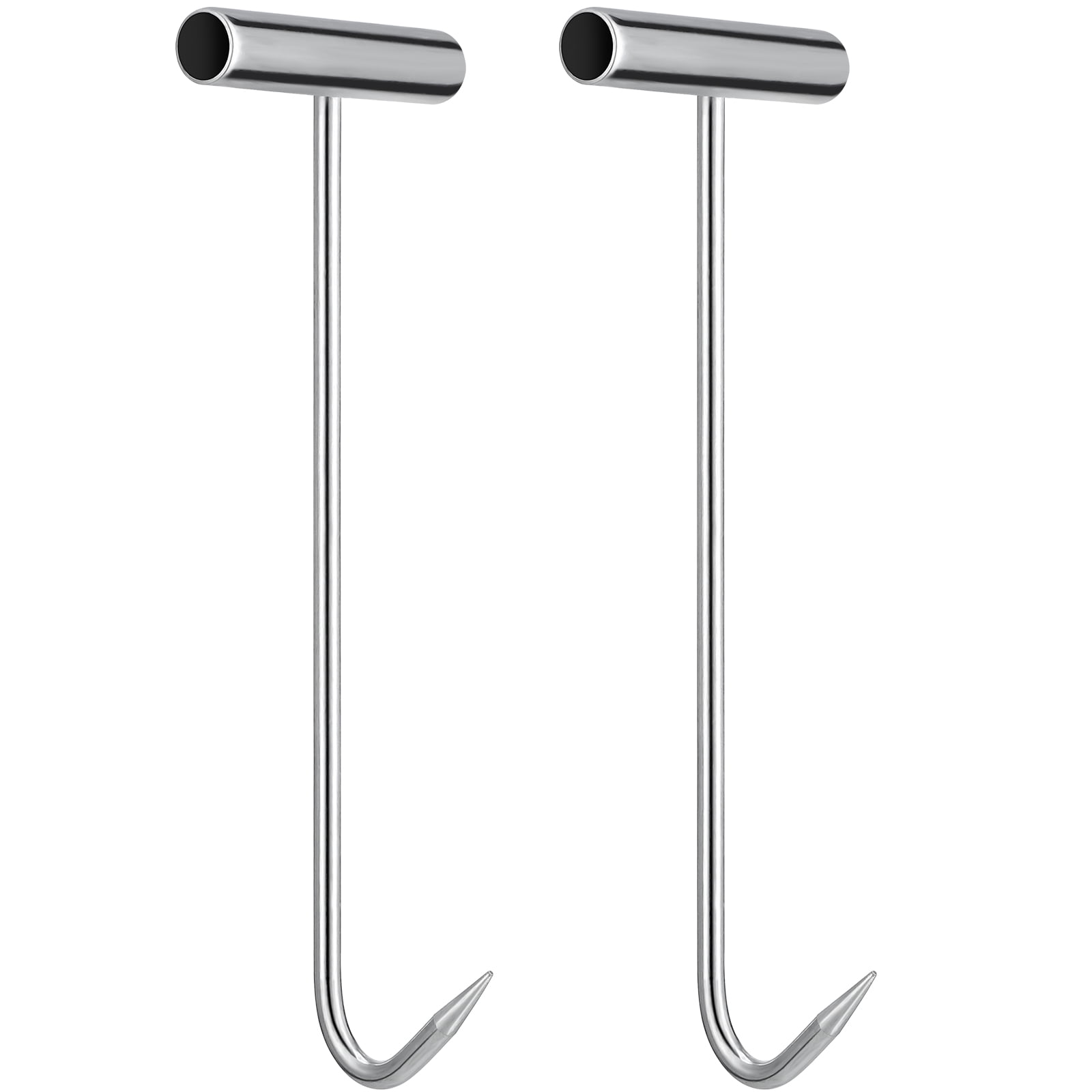 MUSEYA 2pcs Iron Pull Hooks For Lifting Manhole Covers, Heavy Duty Iron ...
