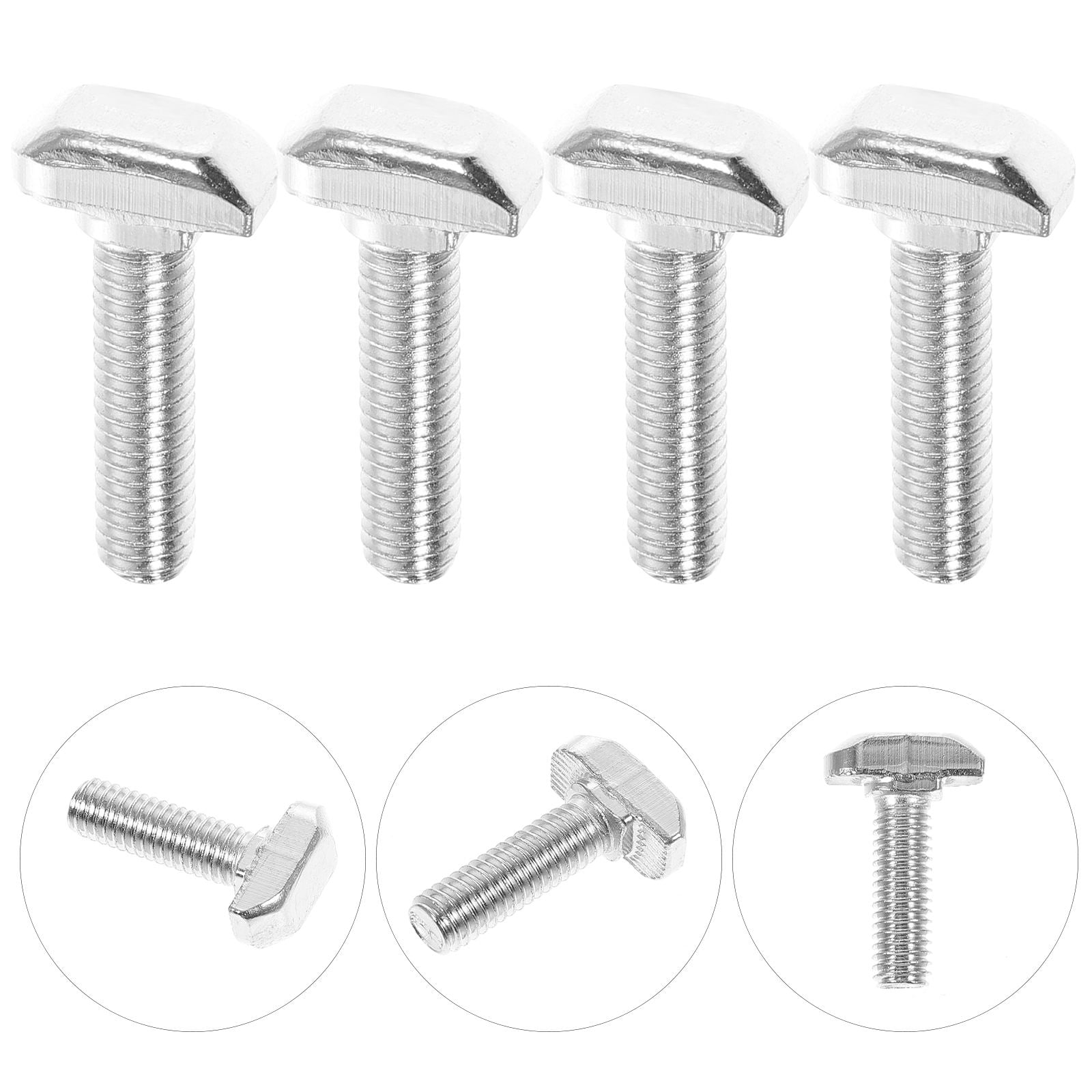 MUSEYA 30Pcs T Slot Drop in Bolts Stainless Steel for 6mm European ...