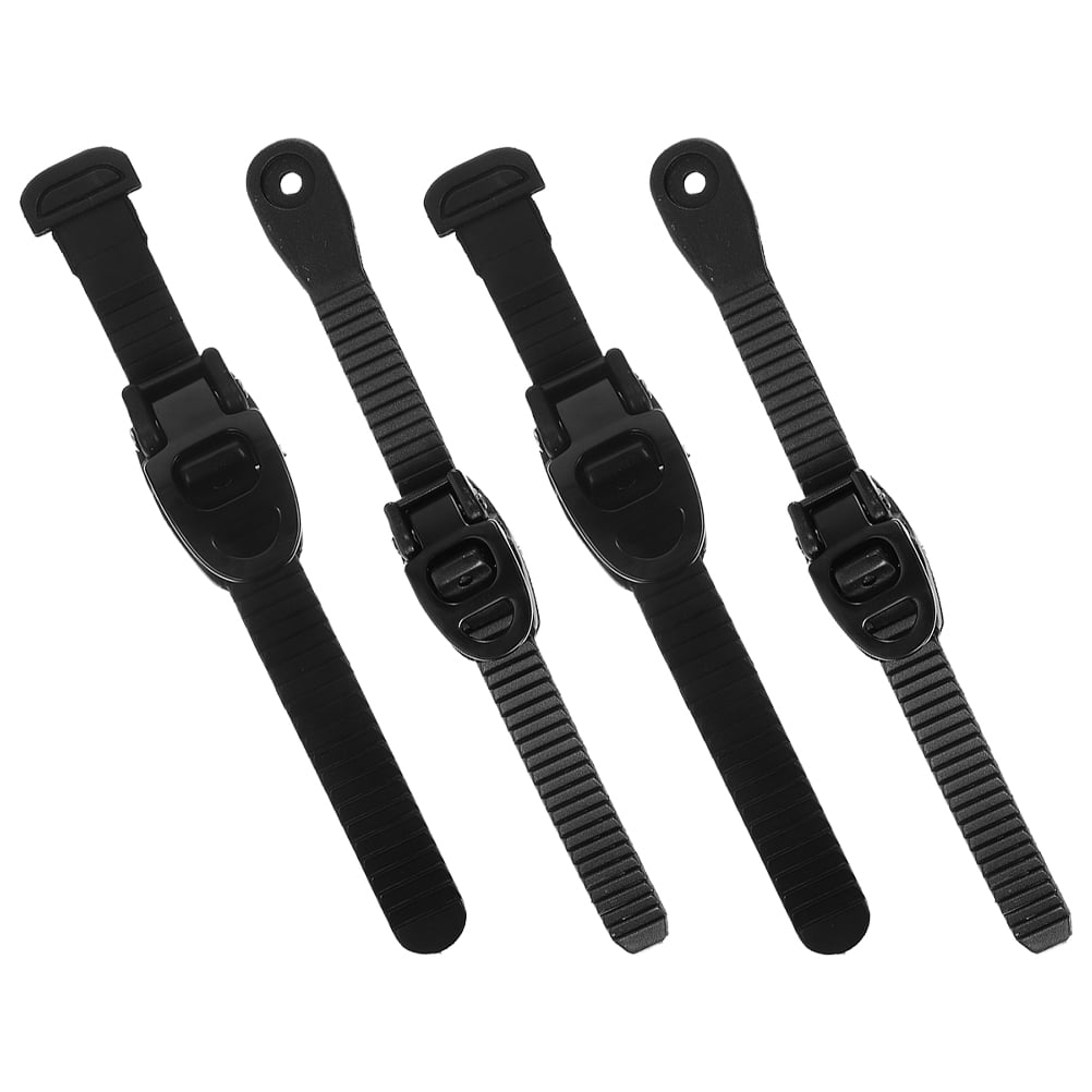 OATIPHO 4Sets Roller Skate Buckle Straps Black PVC Adjustable for ...