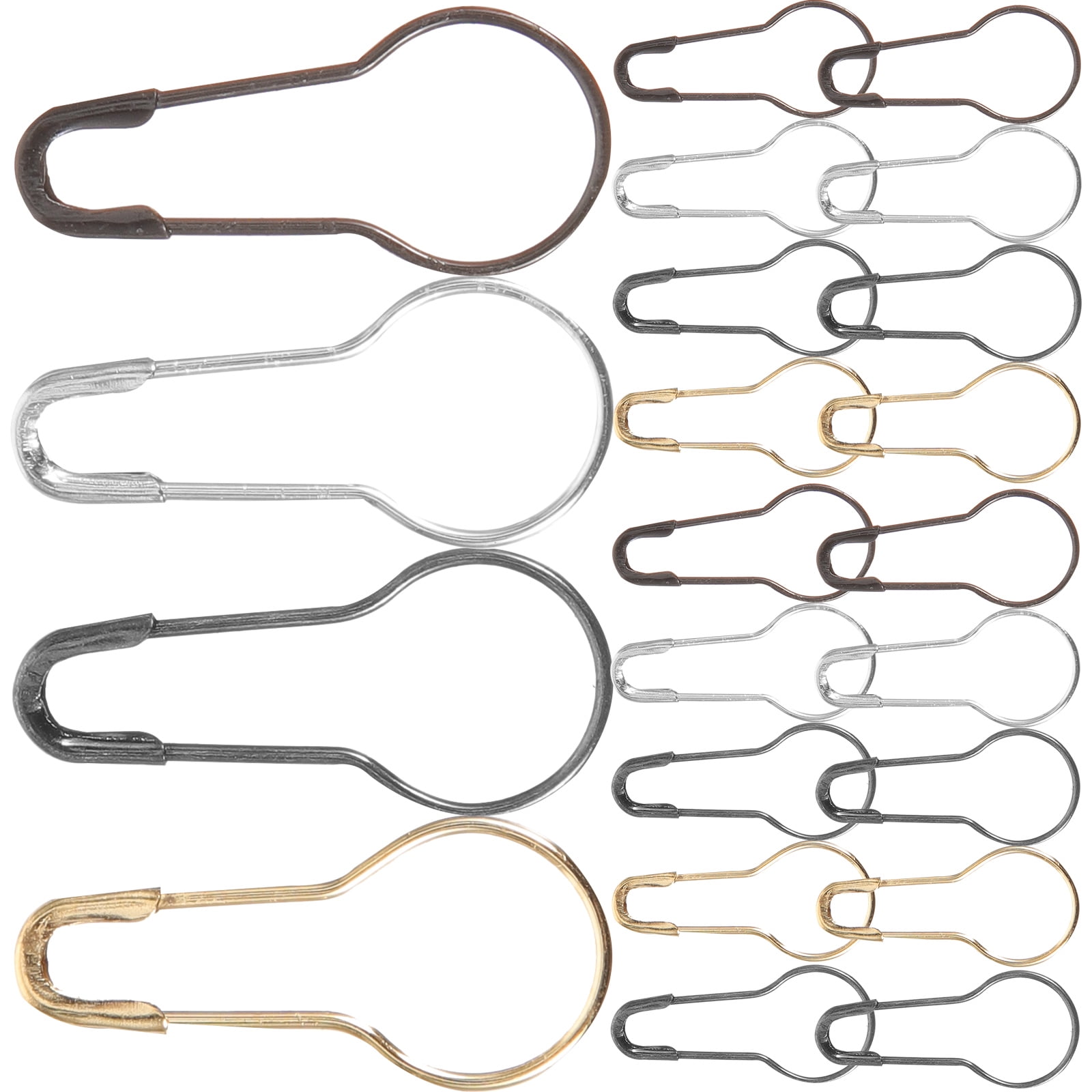 MUSEYA 400Pcs Assorted Color Safety Pin Brooch Metal Pin for Practical ...