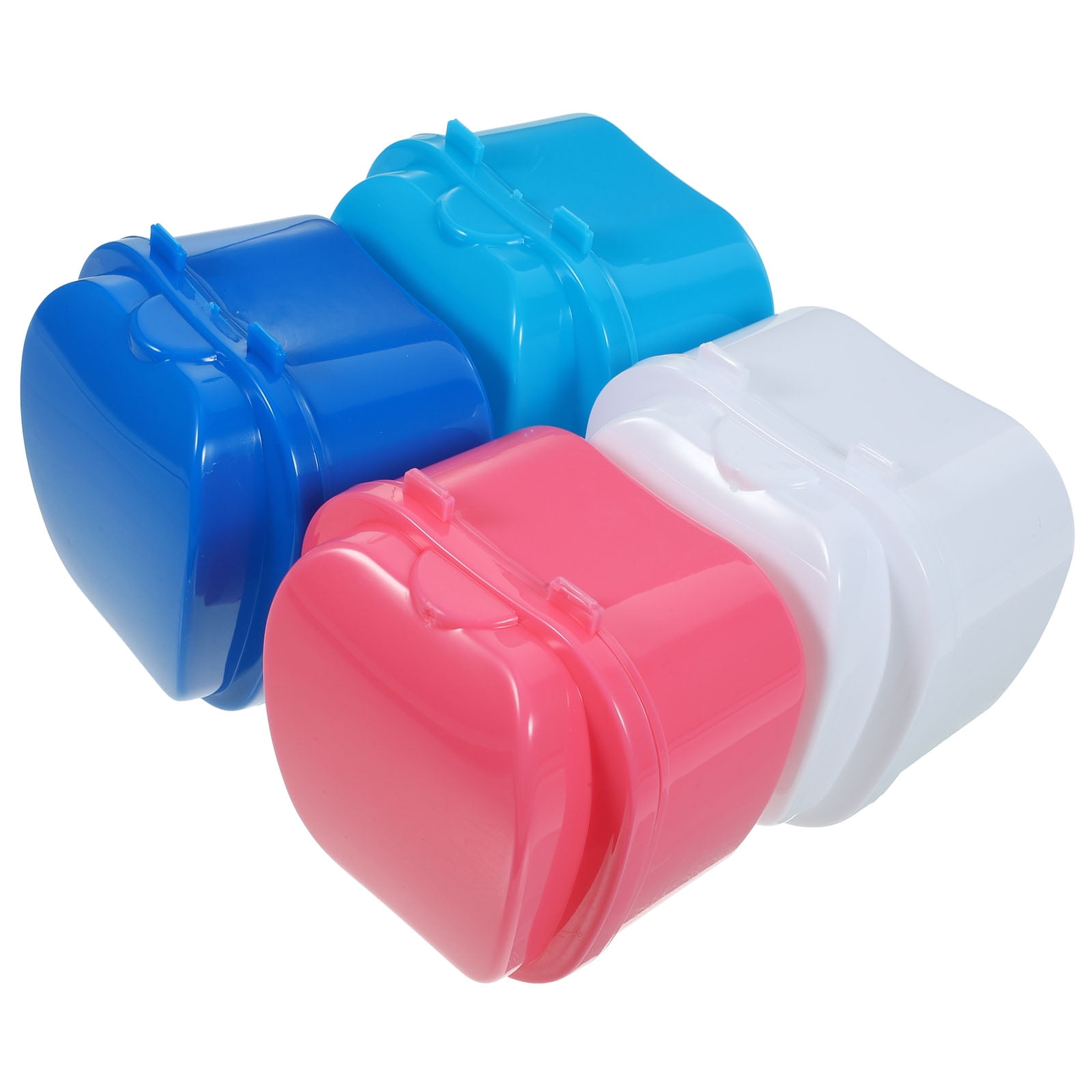MUSEYA 4Set Abs Denture Cases for Travel and Business Trip Professional ...