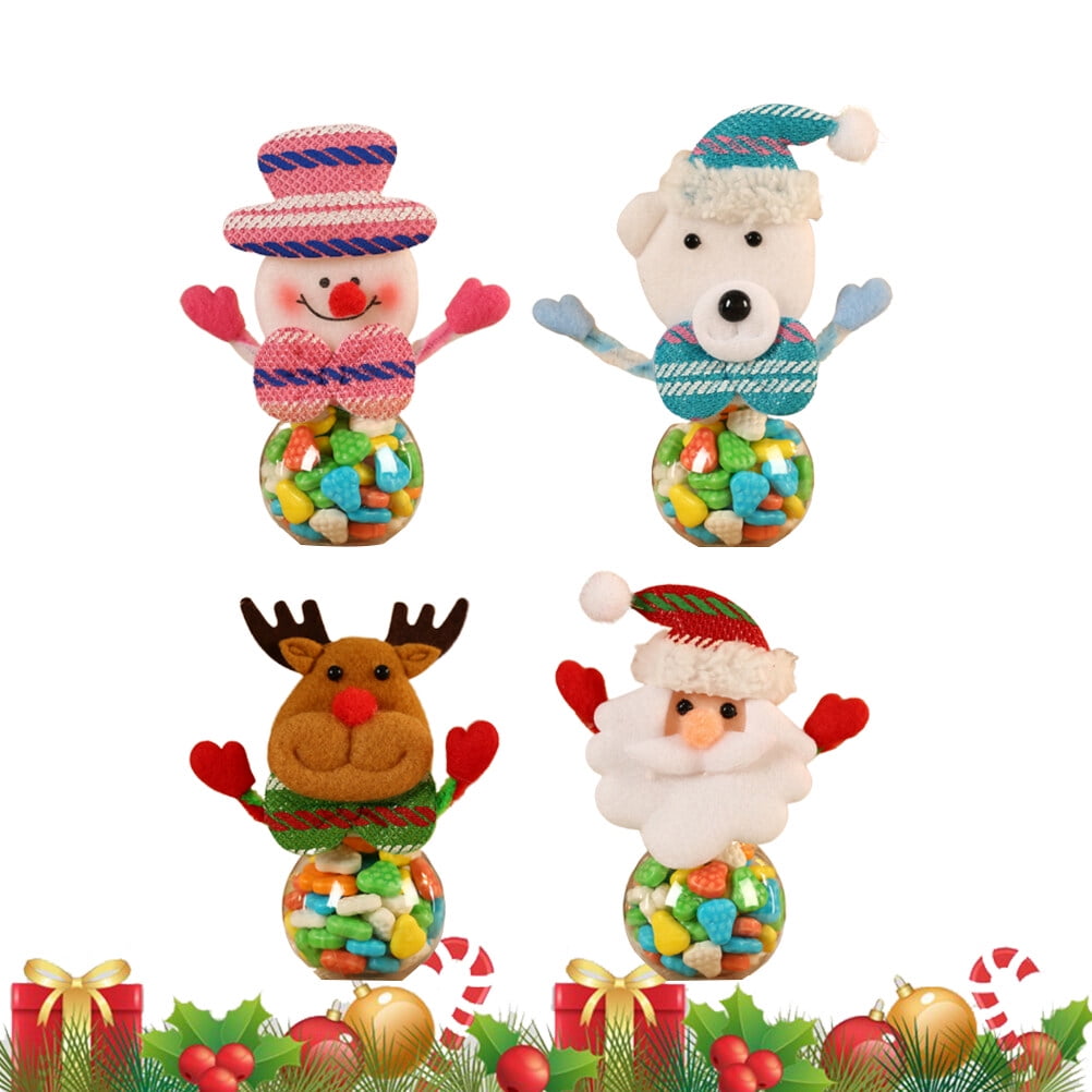 MUSEYA 4pcs Assorted Color Holiday Food Storage Containers Round ...