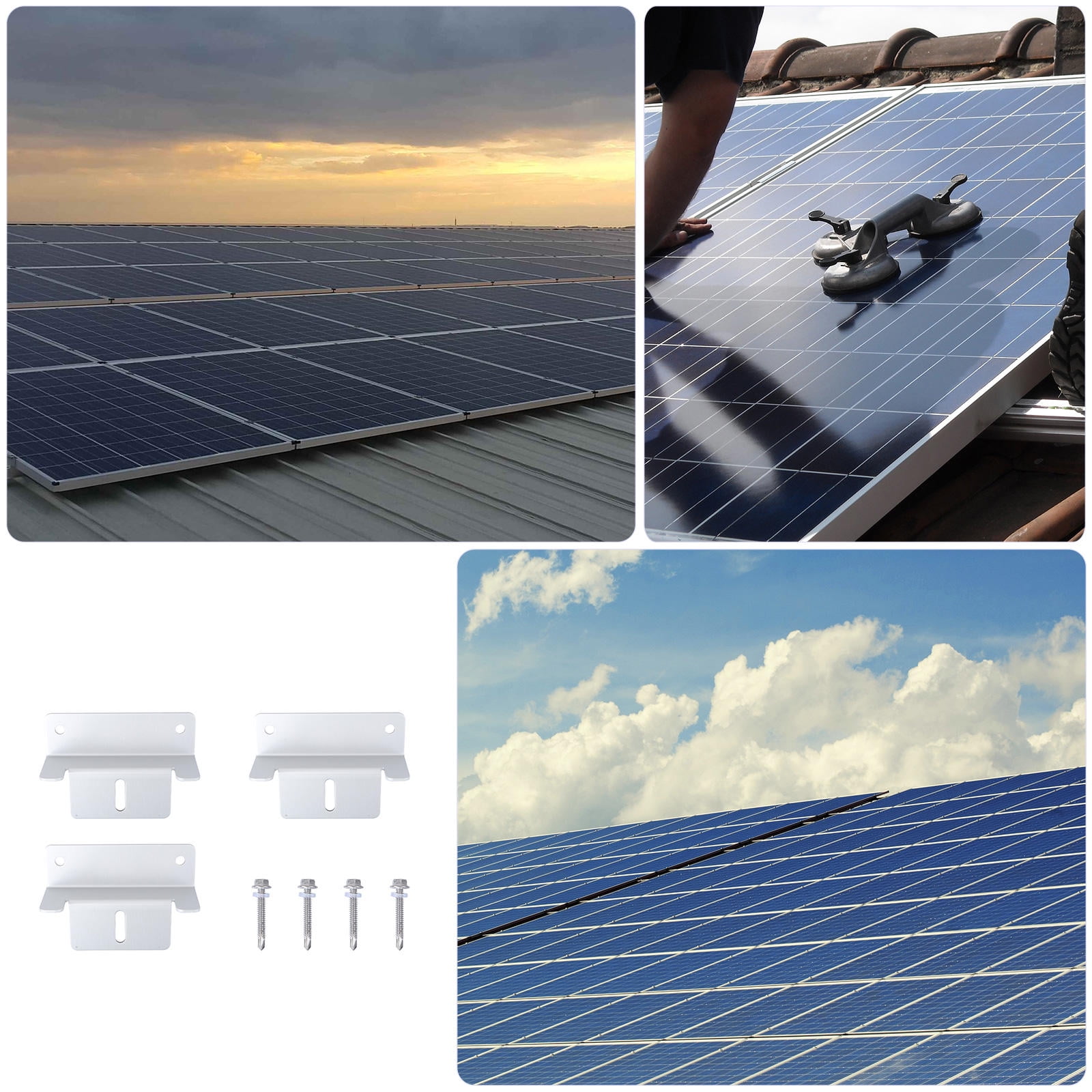 MUSEYA 4pcs Photovoltaic Panel Mounting Bracket for RVs in Solar ...