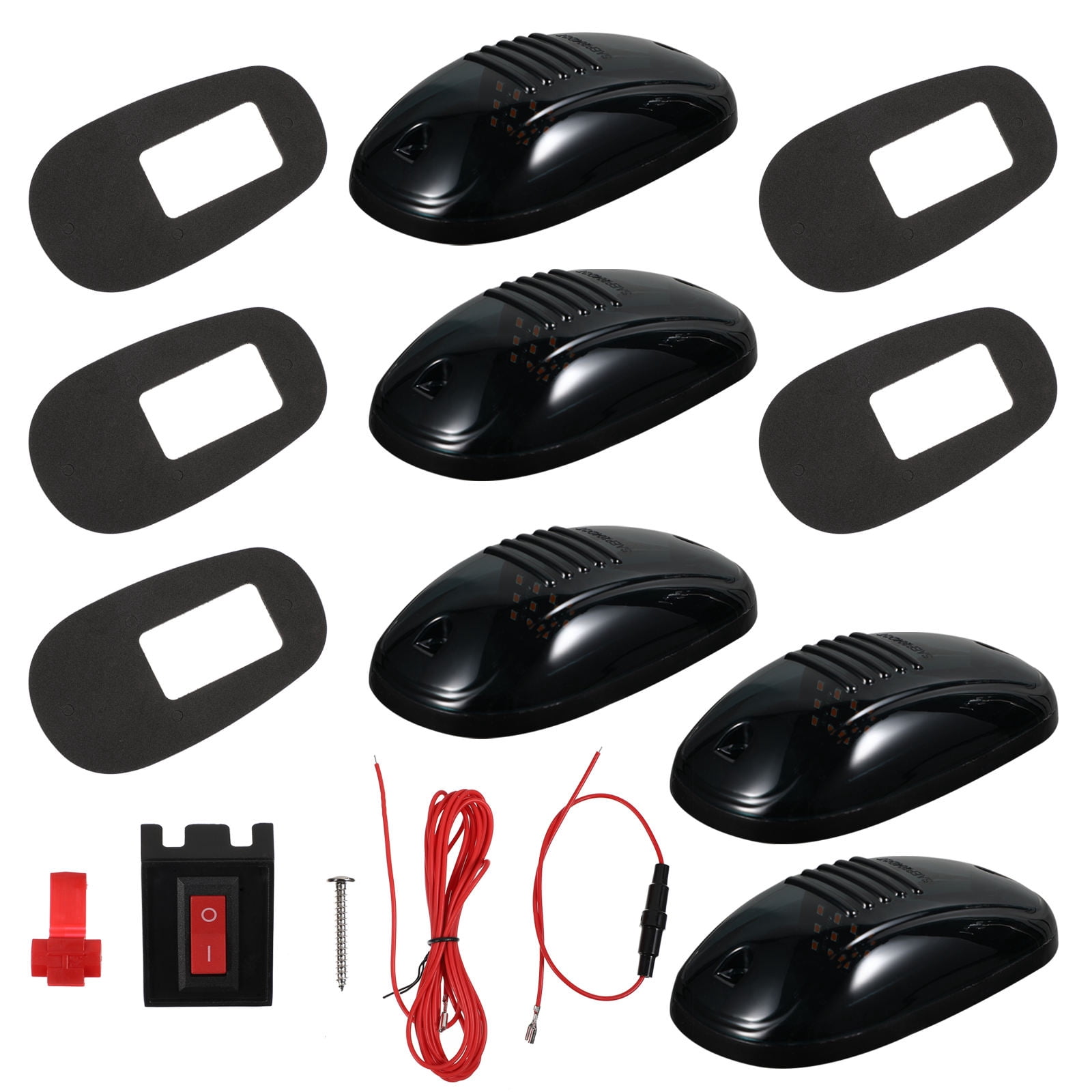 MUSEYA 5 Pcs Overhead Cab Light Black PVC for Enhanced - Walmart.com