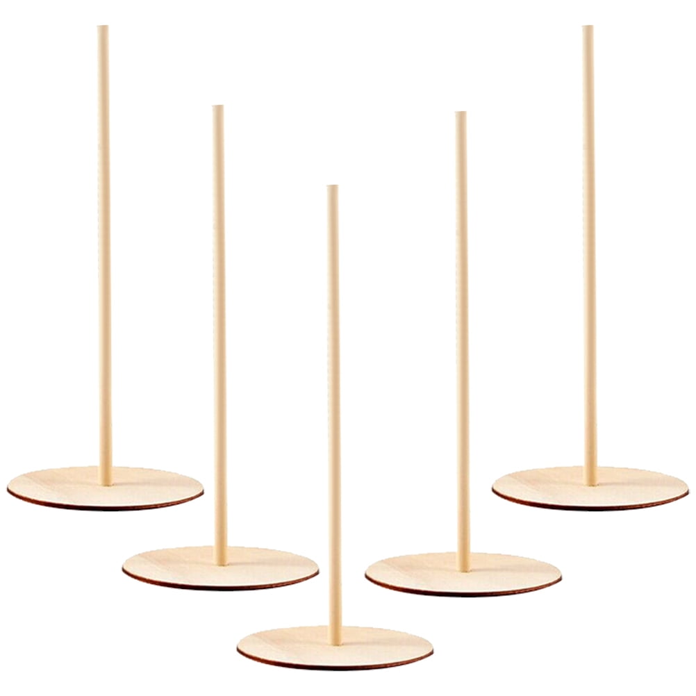 MUSEYA 5Pcs Wooden Donut Display Stand Sturdy Detachable Holder for ...