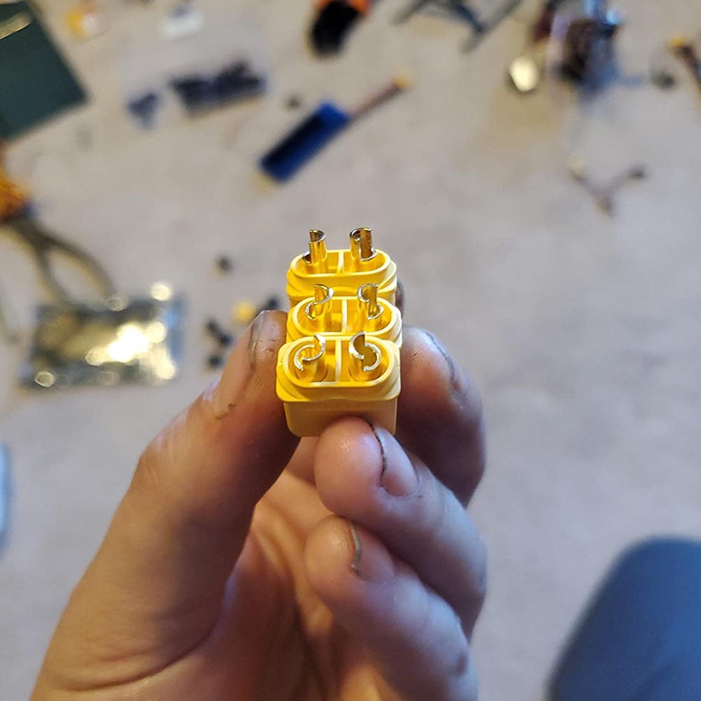MUSEYA 5 Sets Male and Female Connectors XT90H Connector Yellow PA ...