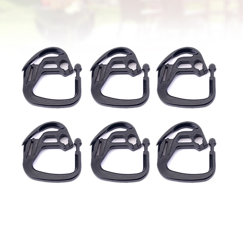 MUSEYA 50Pcs Black Curtain Hooks for Hanging Shade Net with Anti Aging ...