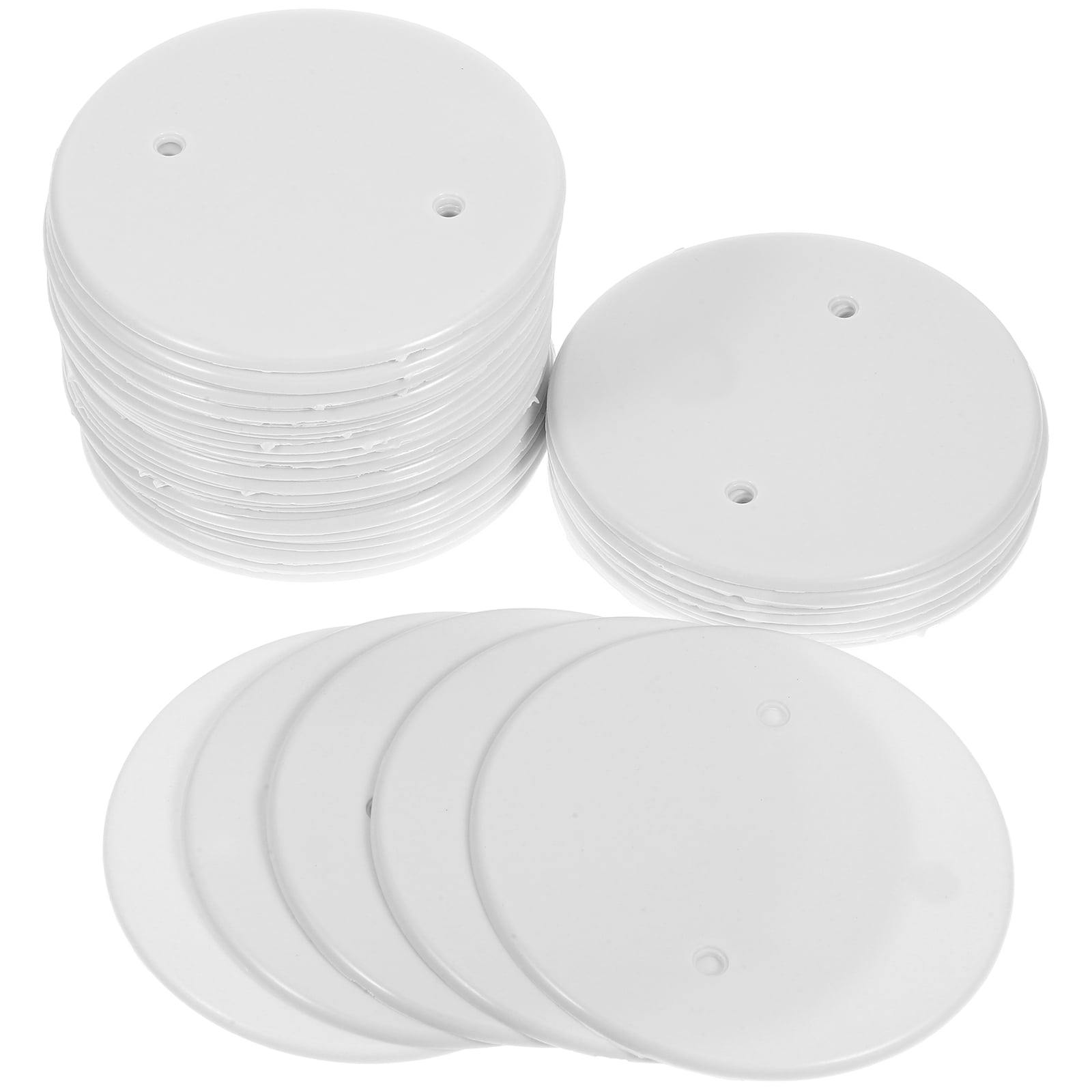MUSEYA 50Pack Wall Cable Cover Plate White PP Cable Hole Cover for ...