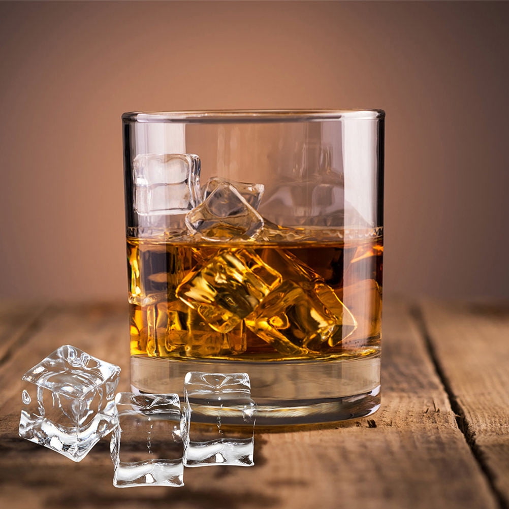 MUSEYA clear fake ice cubes Fake Ice Cubes Acrylic DIY Projects Food ...