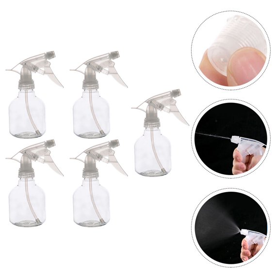MUSEYA 5Pcs Pump Spray Bottle for House Cleaning with Transparent ...