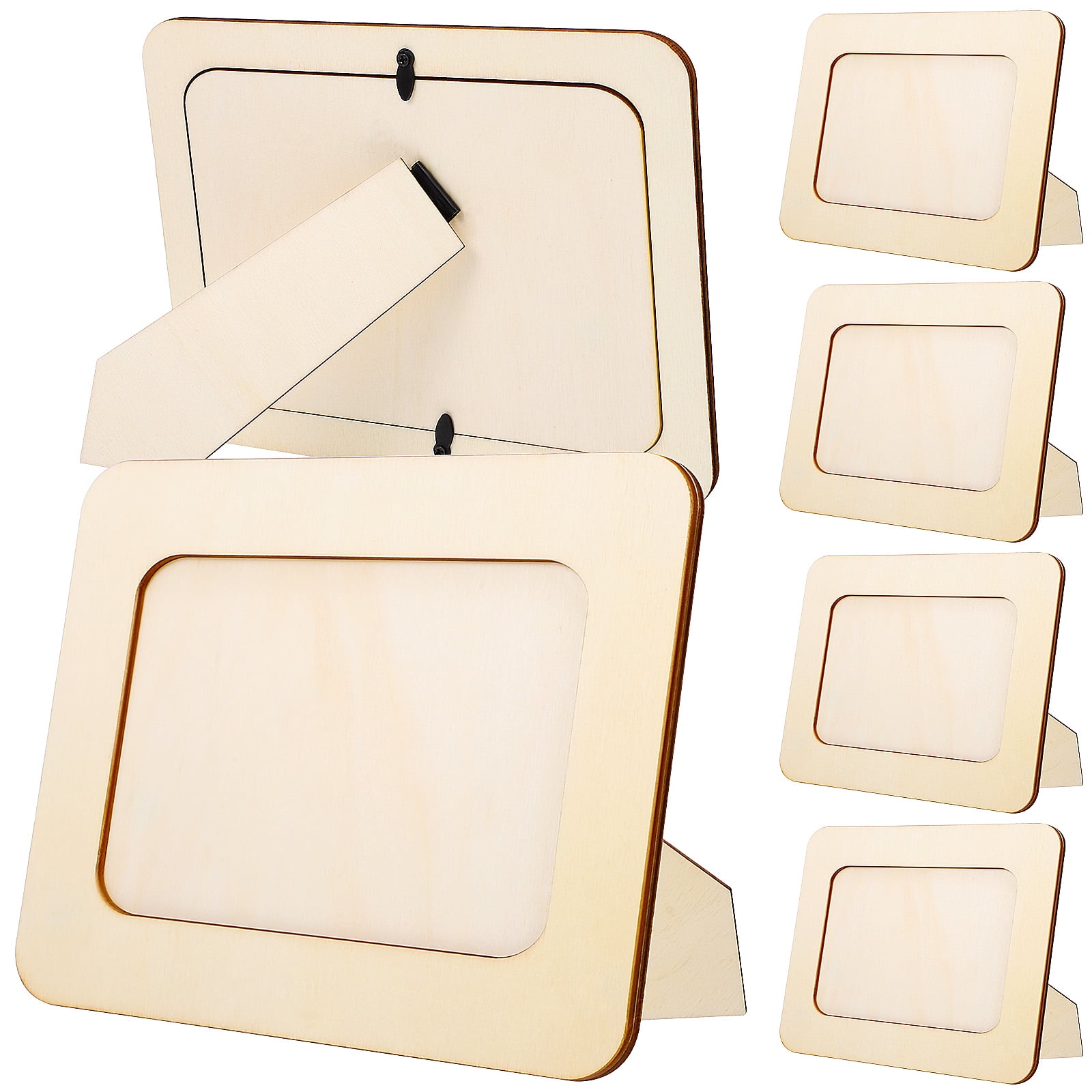 MUSEYA 6 Inch Wooden Diy Photo Frames Craft Picture Frames For Diy Art ...