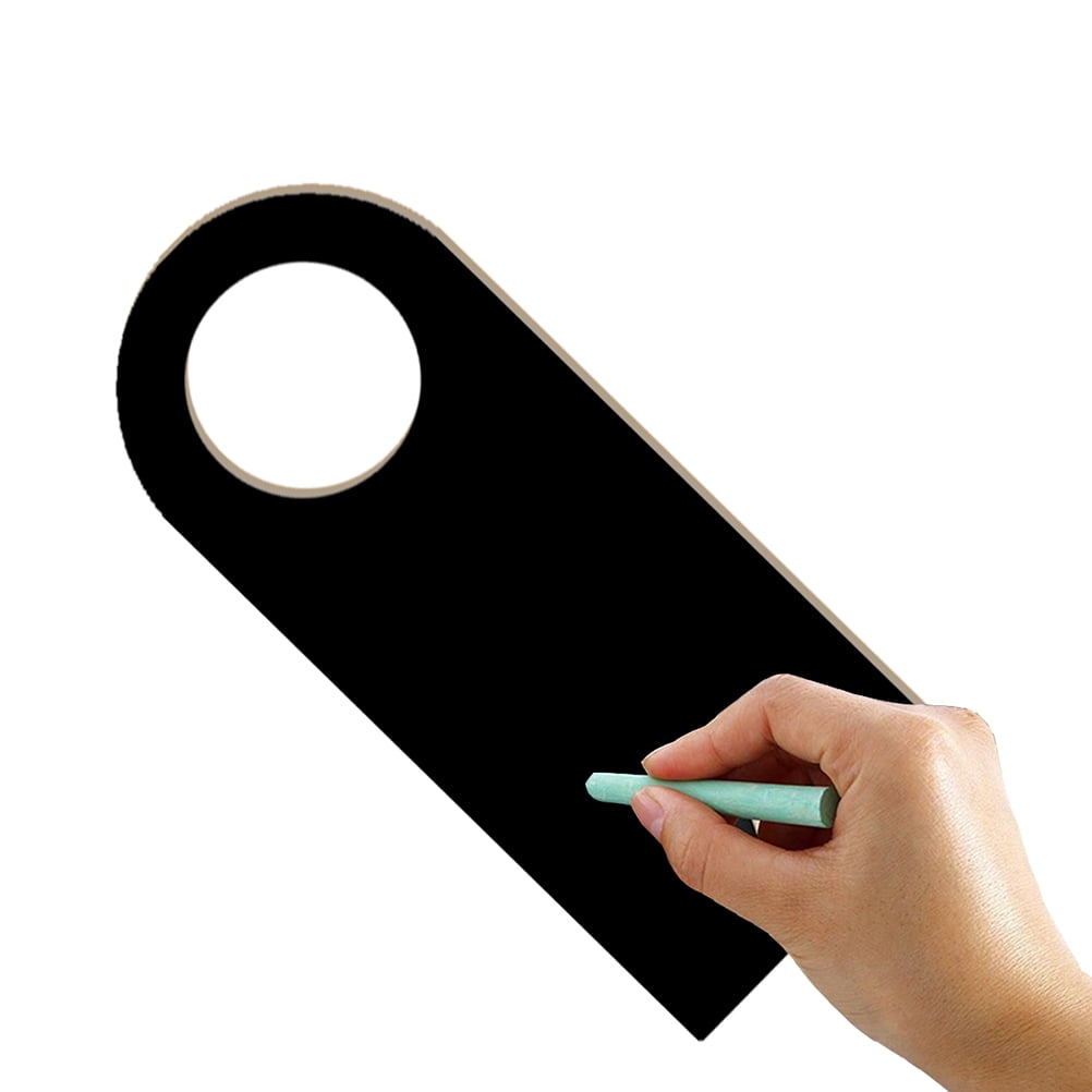 MUSEYA 6Pcs Black Wooden Door Knob Signs Tags Hanging for Kitchen ...