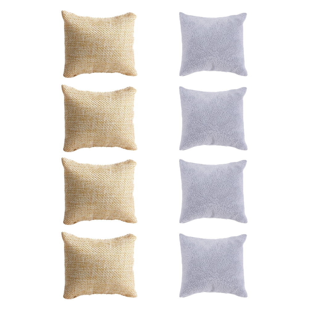 MUSEYA 8Pack Watch Cushions Light Yellow Ice Grey Velvet Stable Holding ...