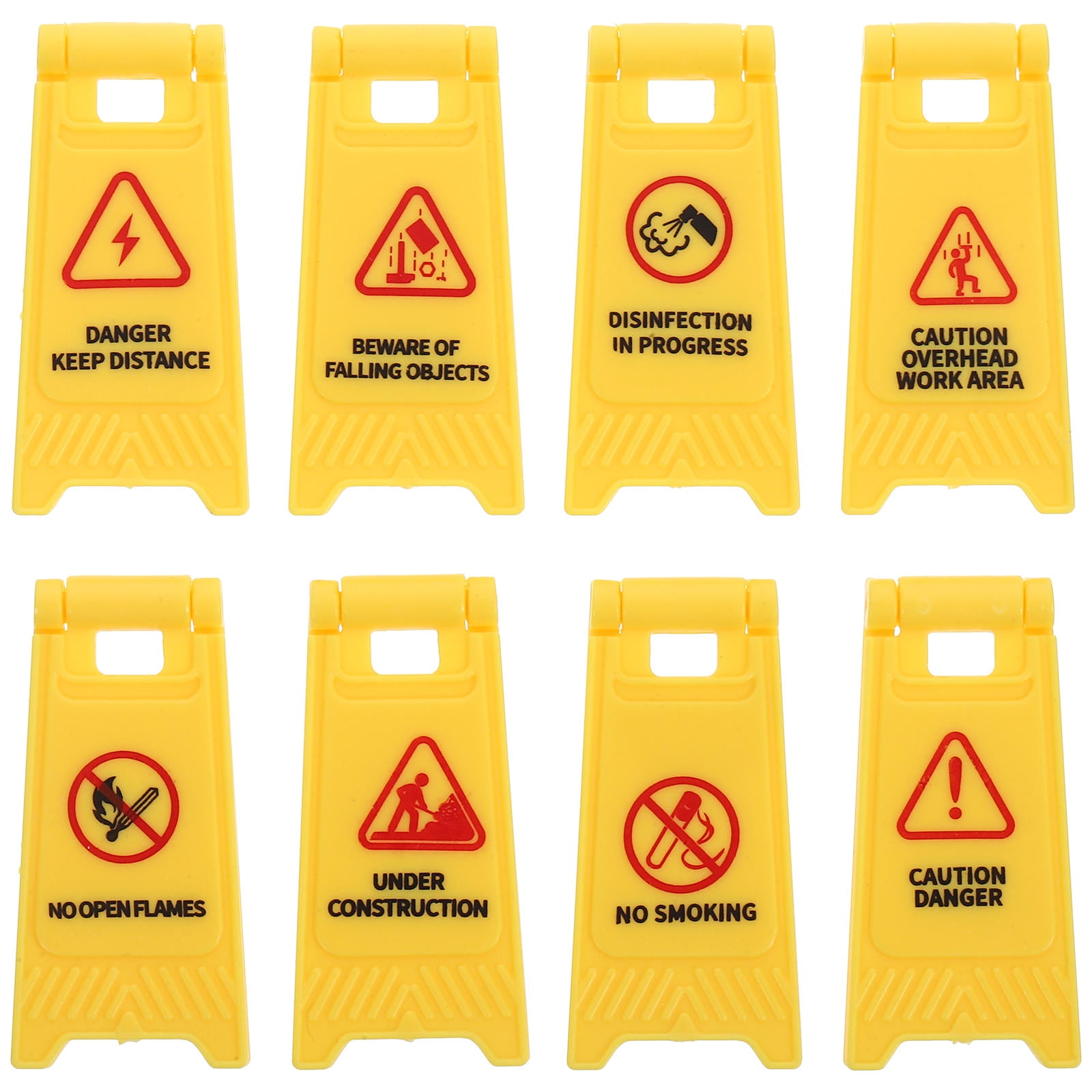 MUSEYA 8Pcs Simulation Warning Sign Toy for Cognitive Development with ...