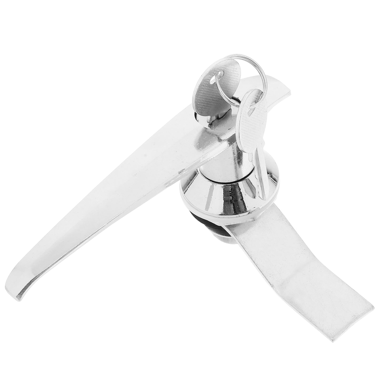 MUSEYA Cabinet Handle Lock Elegant Design Zinc Alloy Silver Push Button ...