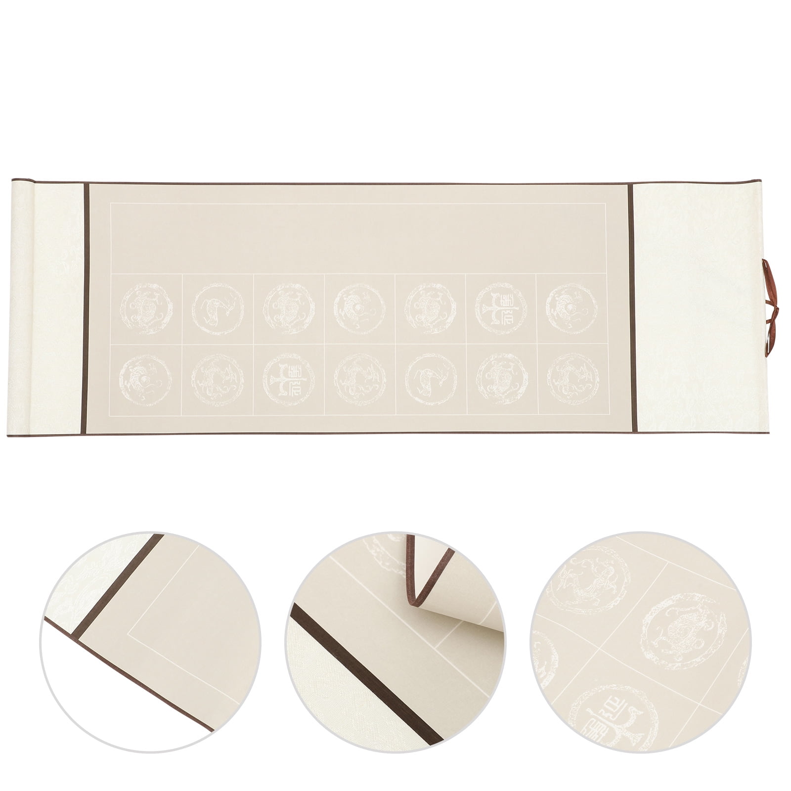 MUSEYA Chinese Painting Scroll Blank Scroll Paper for Students Premium Paper Material 1 Set Kung ...