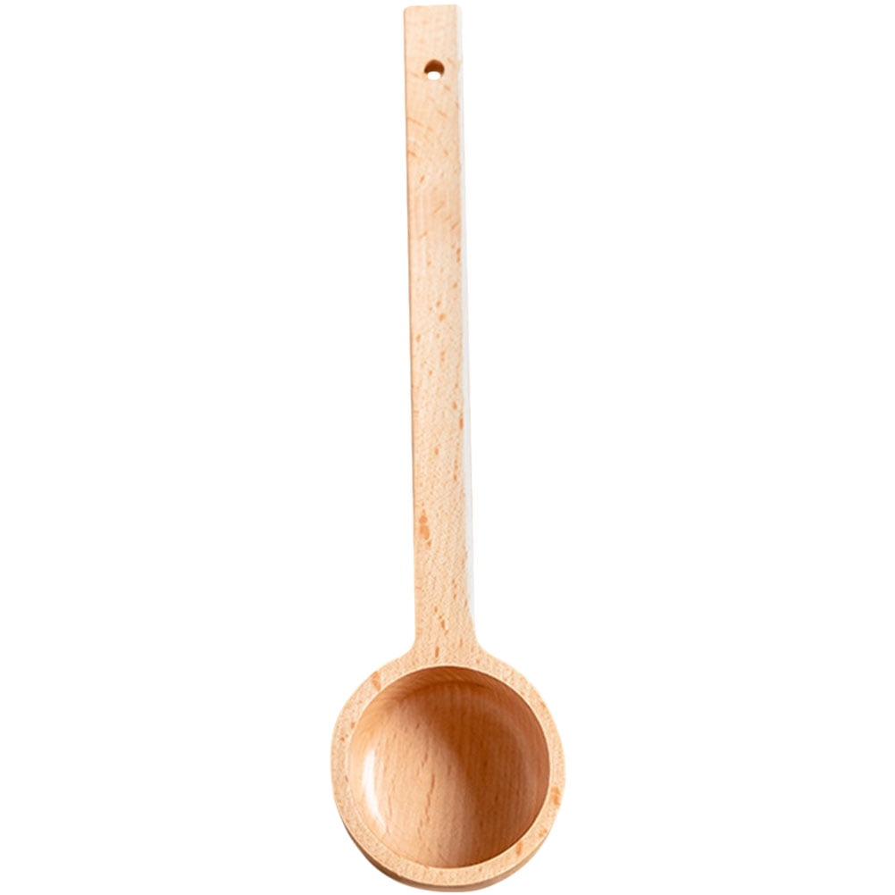 MUSEYA Cute Measuring Spoons Long Wooden Coffee Spoon for Restaurant ...